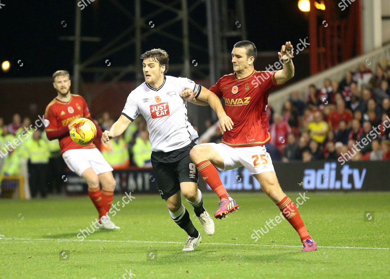 Chris Martin Derby County Gets Ball Editorial Stock Photo - Stock Image ...