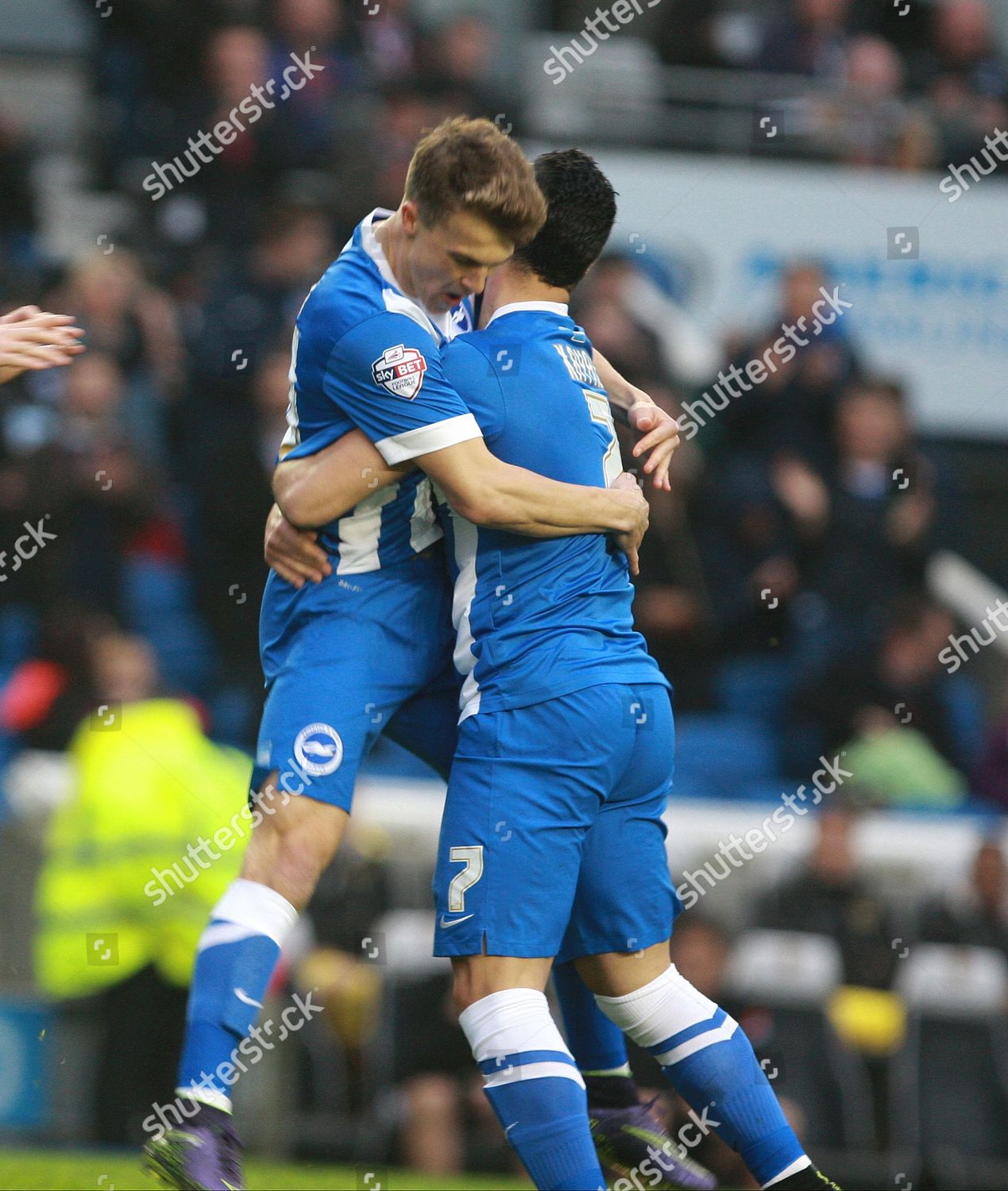 Brighton Striker Solomon March Celebrates After Editorial Stock Photo ...