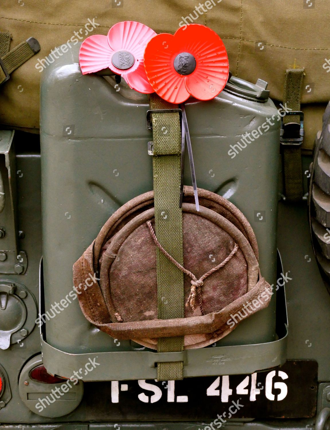 Poppy On Military Vehicle Editorial Stock Photo - Stock Image ...