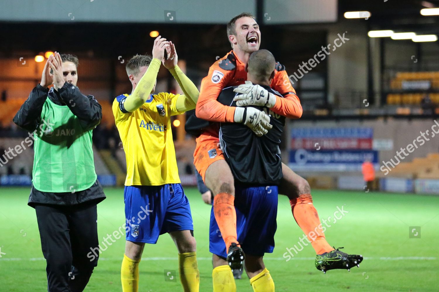 Maidenhead United Goalkeeper Carl Pentney Celebrates Editorial Stock ...