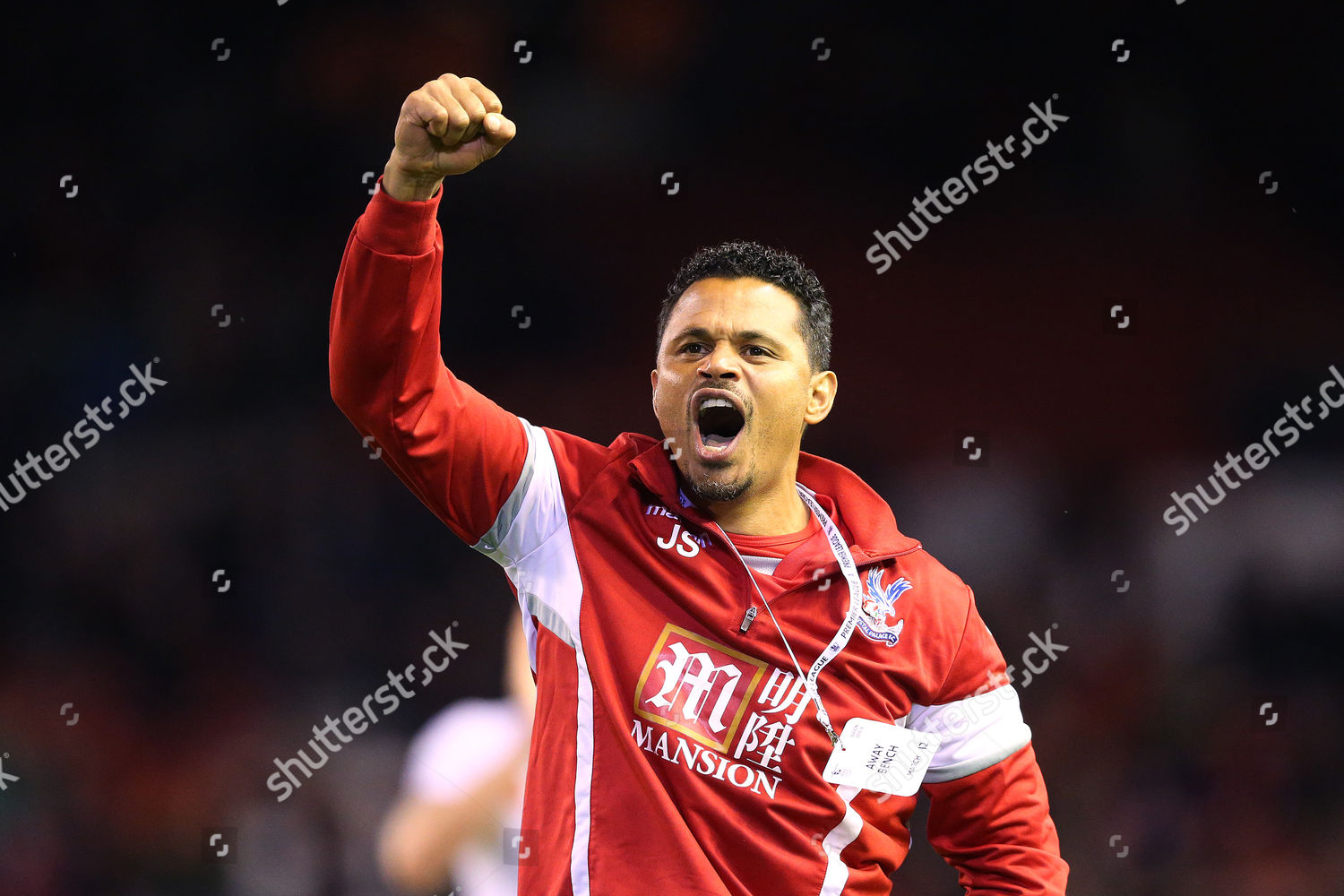 John Salako Celebrates Victory End Barclays Editorial Stock Photo ...