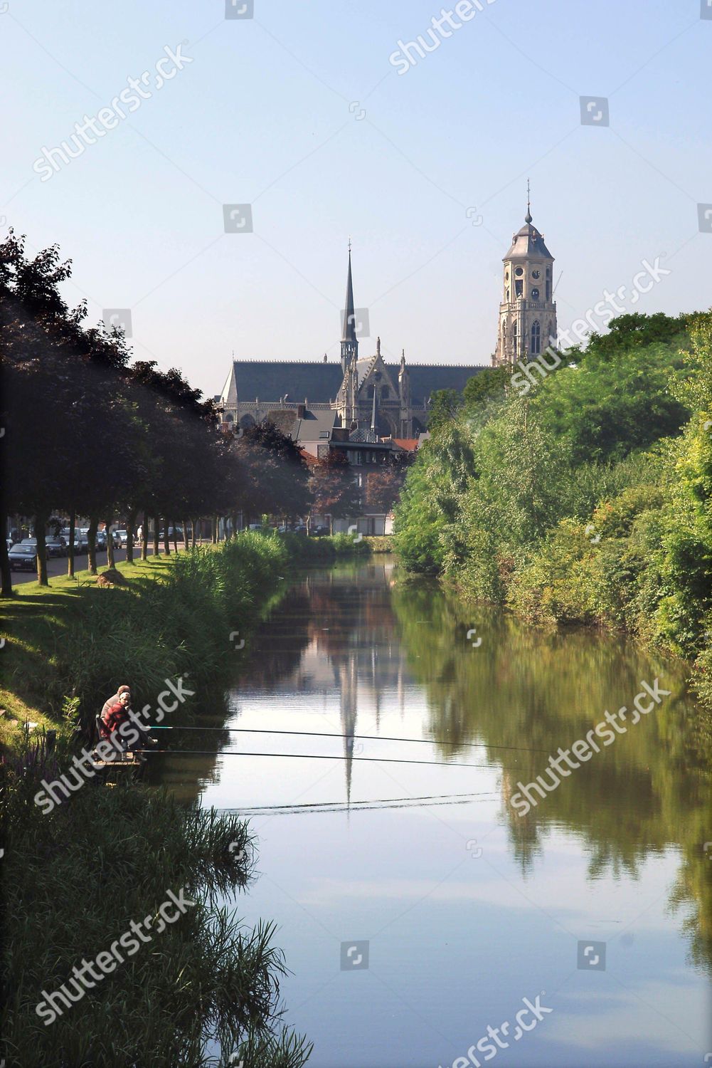 St Gummarus Church River Nete Lier Editorial Stock Photo - Stock Image ...