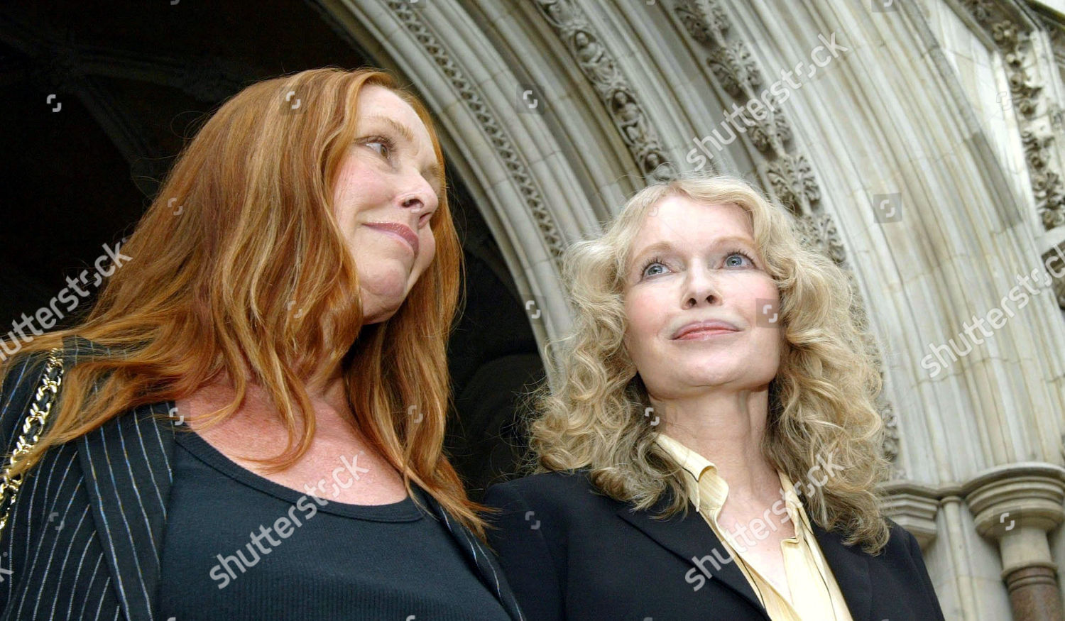 Mia Farrow Debra Tate Leaving Court Editorial Stock Photo - Stock Image ...