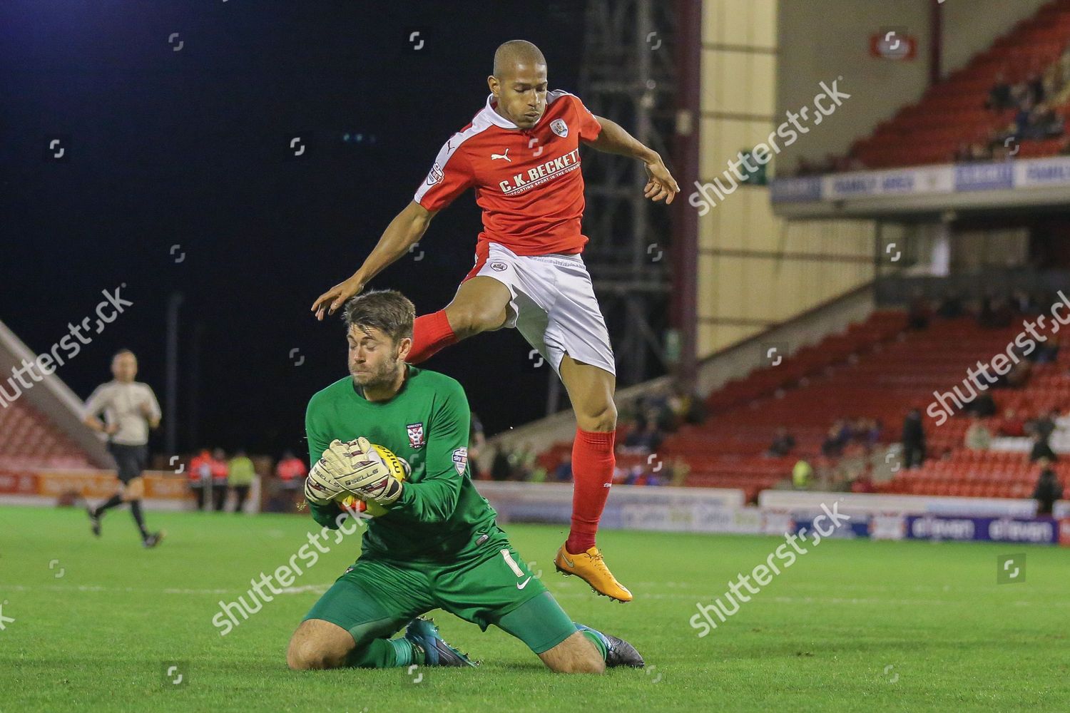 York City Goalkeeper Scott Flinders Saves Editorial Stock Photo - Stock ...