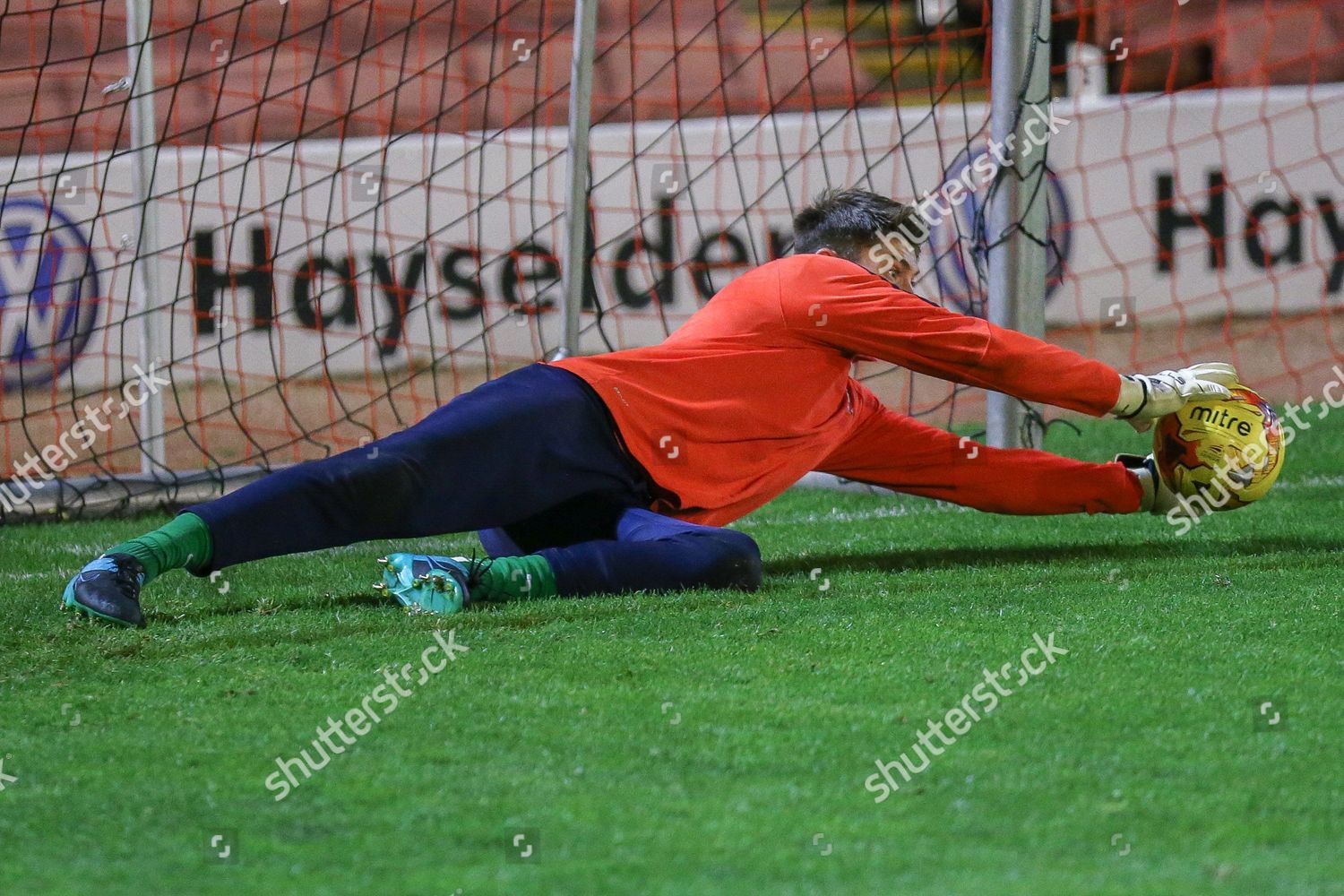 York City Goalkeeper Scott Flinders During Editorial Stock Photo ...