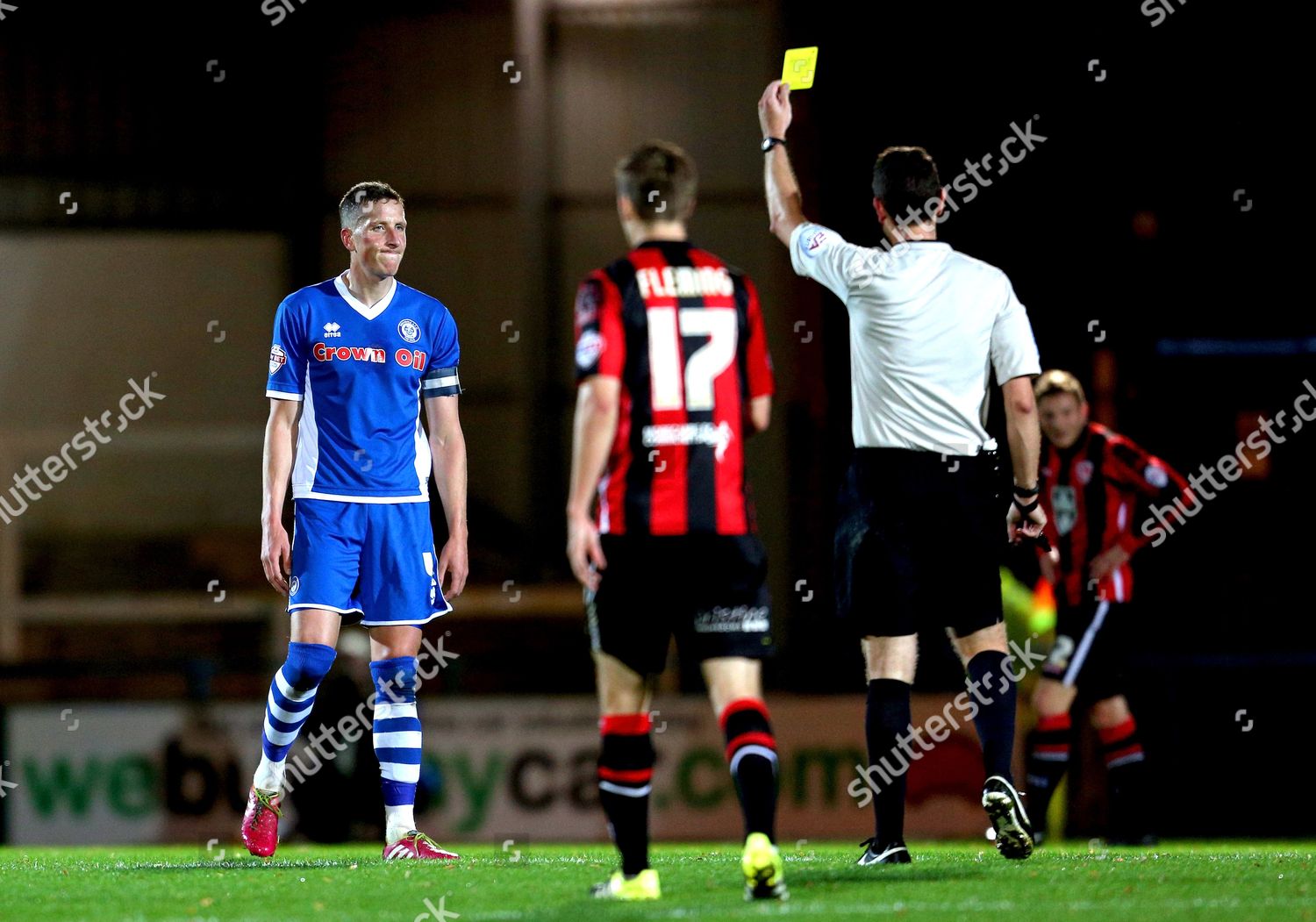 Jim Mcnulty Rochdale Receives Yellow Card Editorial Stock Photo - Stock ...