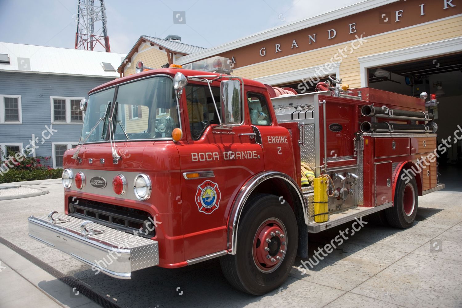 Boca Grande Fire Engine Gasparilla Florida Editorial Stock Photo ...