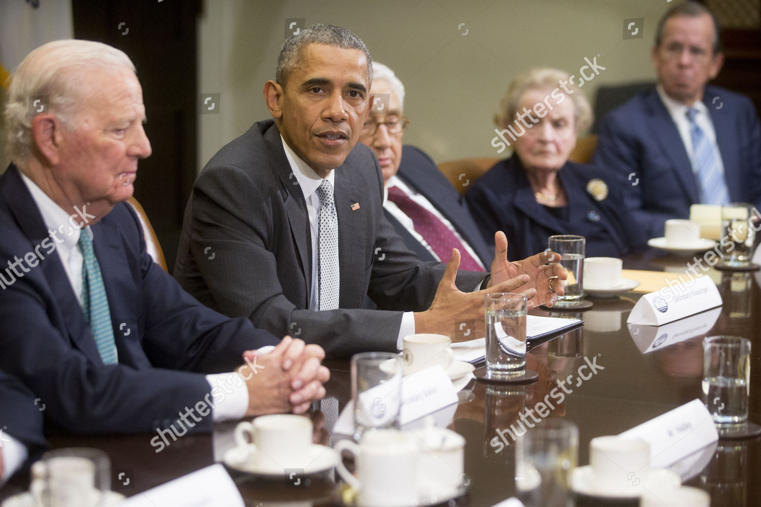 Barack Obama James Baker Henry Kissinger Editorial Stock Photo - Stock ...