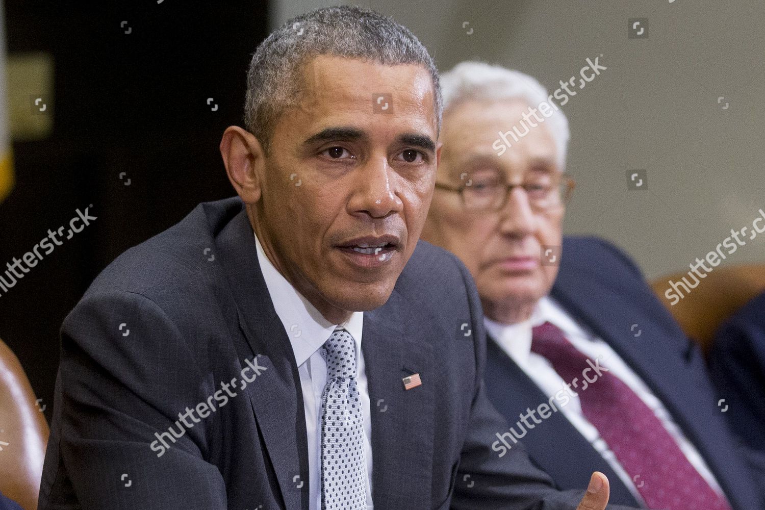 Barack Obama Henry Kissinger Editorial Stock Photo - Stock Image ...