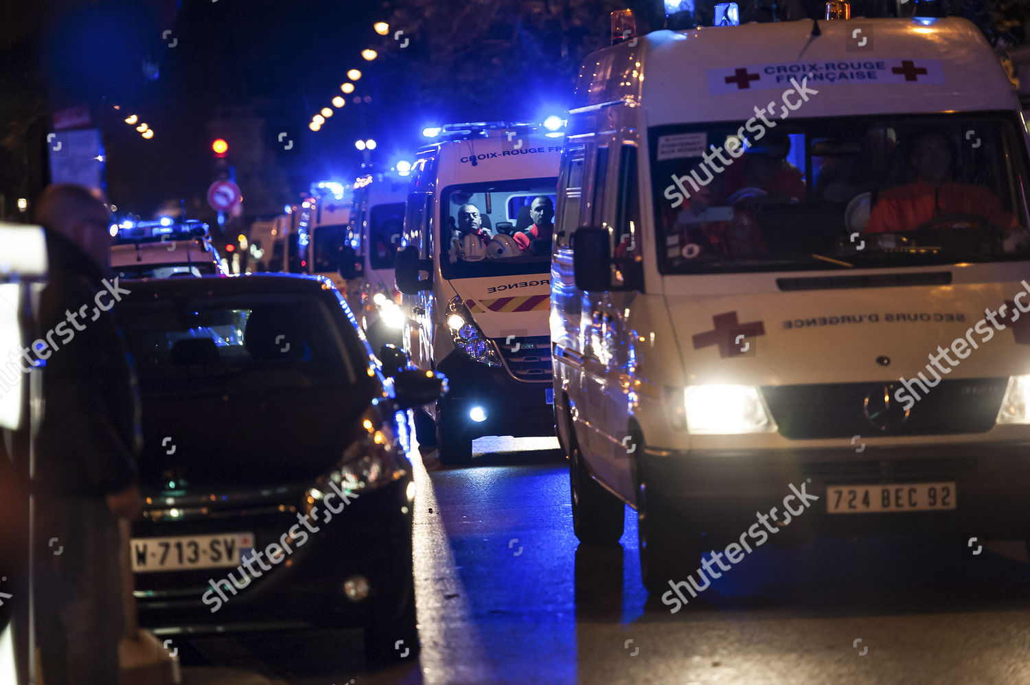 Line Ambulances Other Emergency Services Block Editorial Stock Photo ...