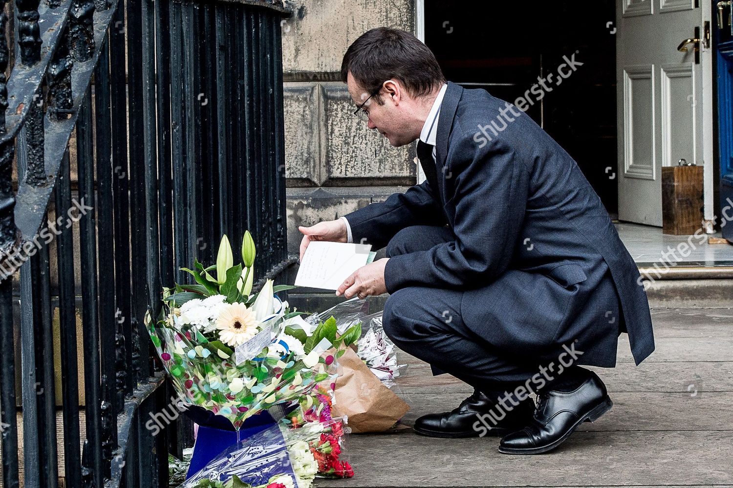 Tributes Were Laid French Consulate Edinburgh Editorial Stock Photo ...