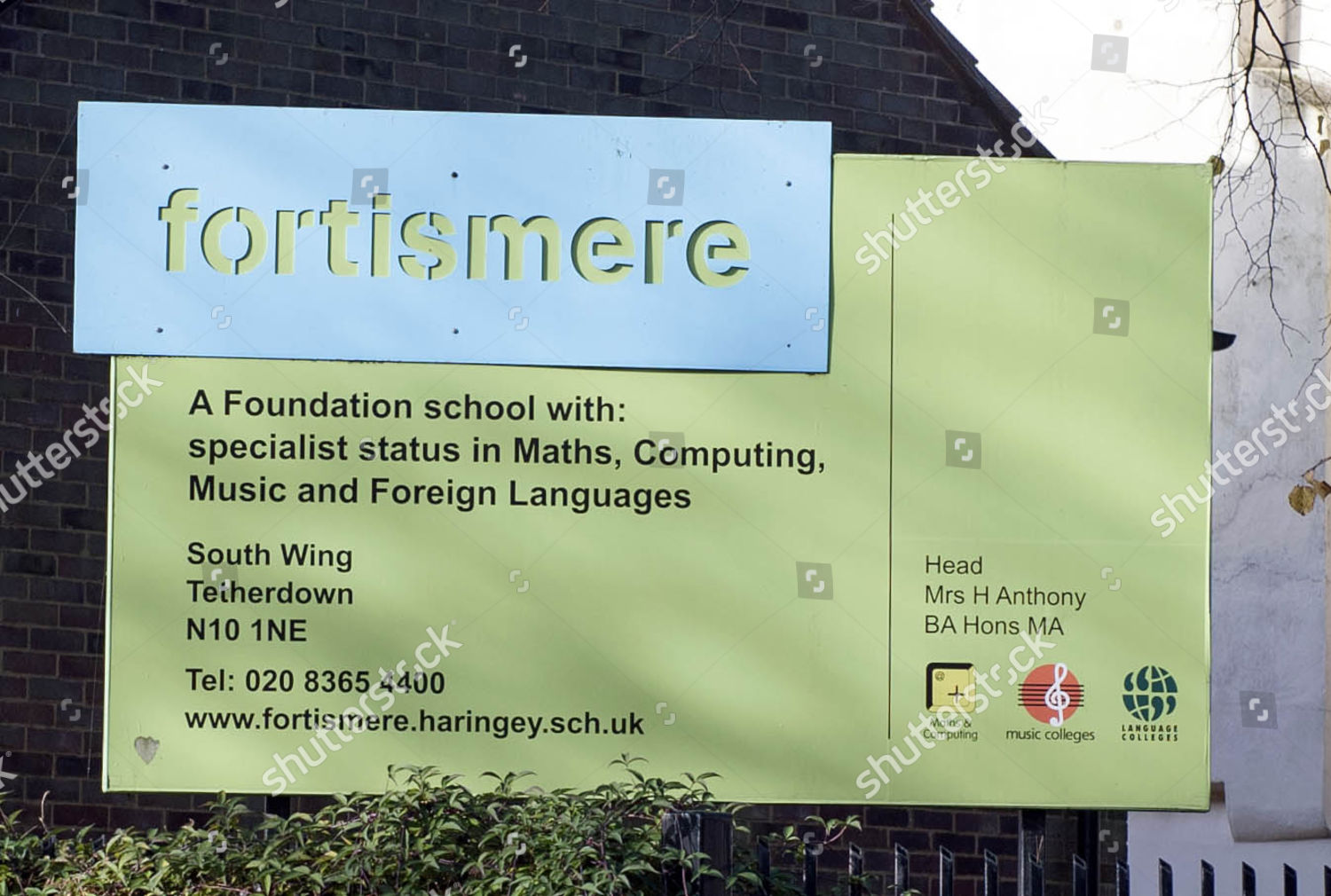 Fortismere School Muswell Hill London N11 Editorial Stock Photo - Stock ...