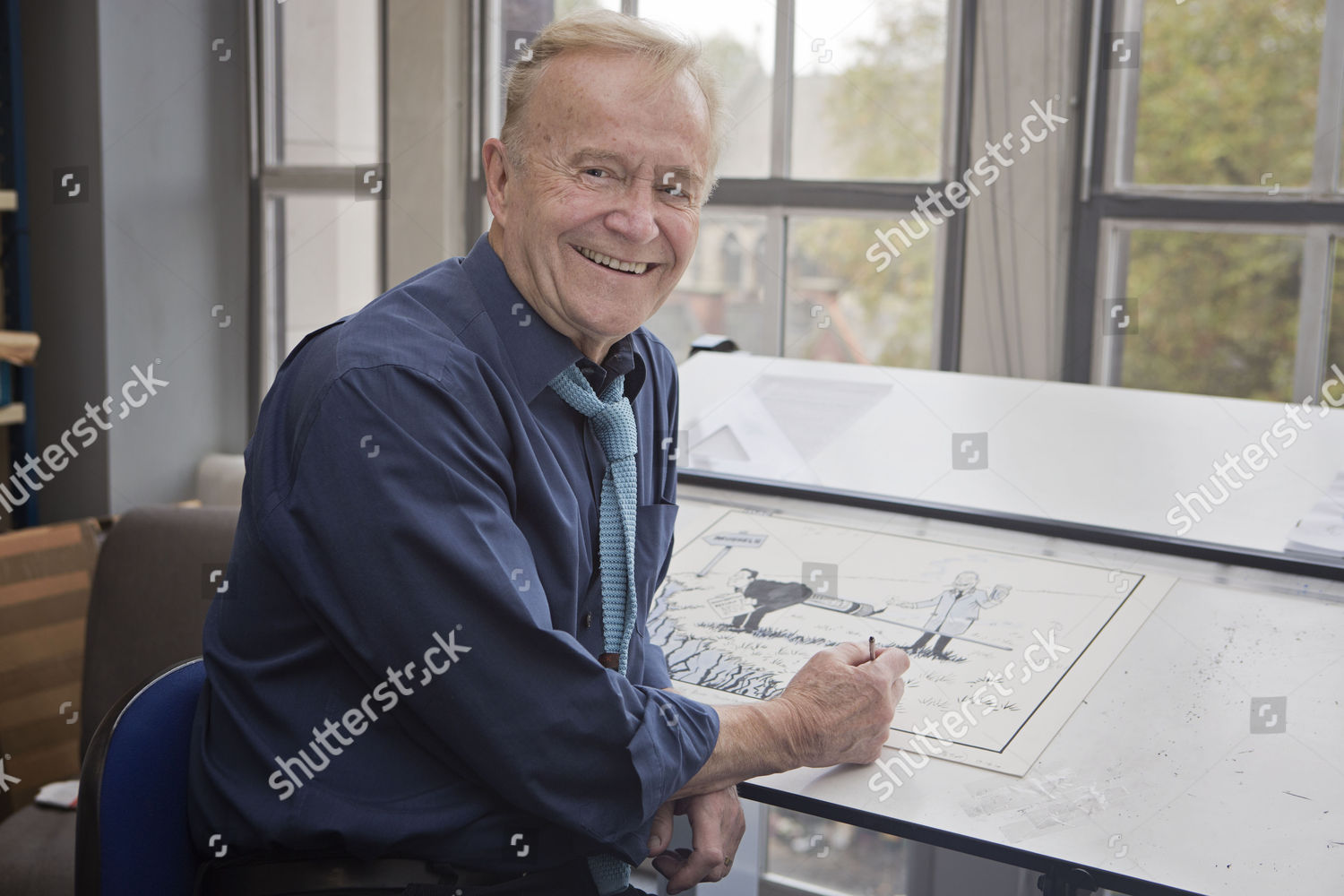 Daily Mail Cartoonist Stanley Mcmurtry Mbe Editorial Stock Photo ...