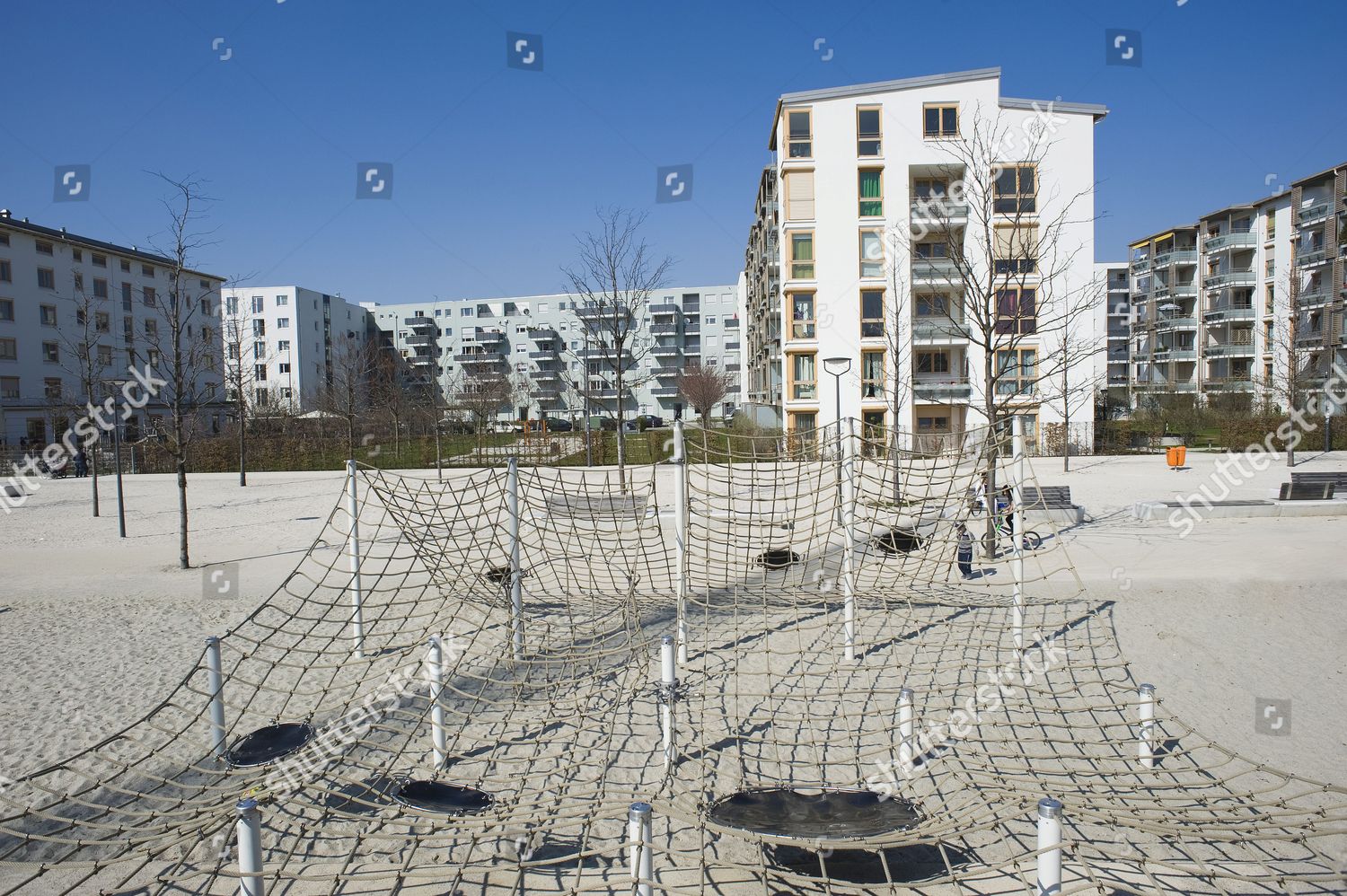 Modern Housing Playground Arnulfpark Munich Bavaria Editorial Stock ...
