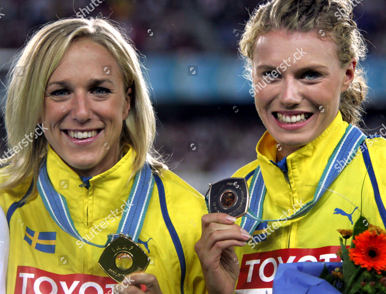 Womens High Jump Winners On Podium Editorial Stock Photo - Stock Image ...