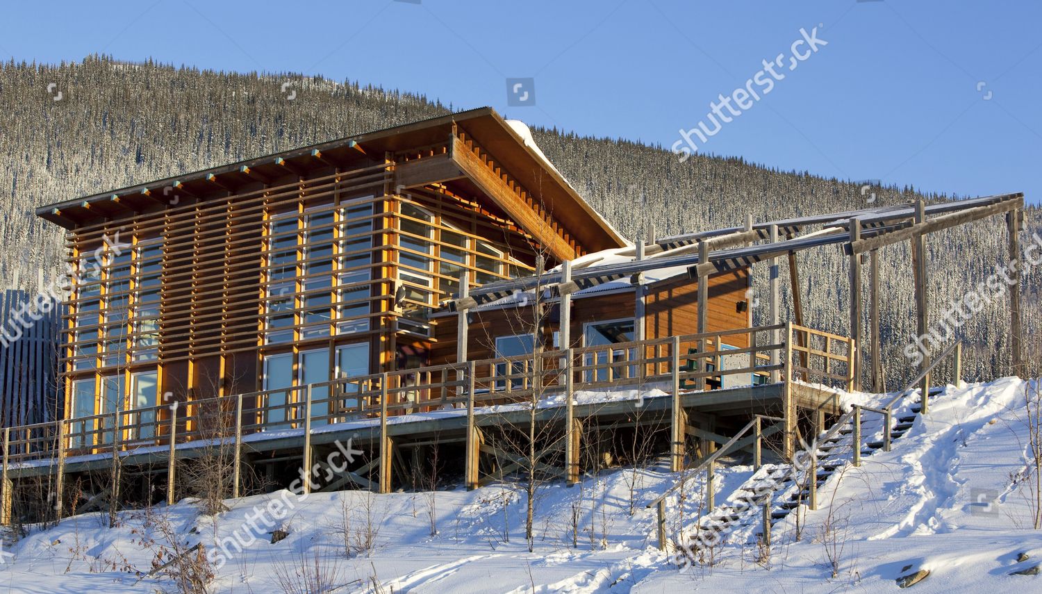 Daenoja Zho First Nation Centre View Editorial Stock Photo - Stock ...