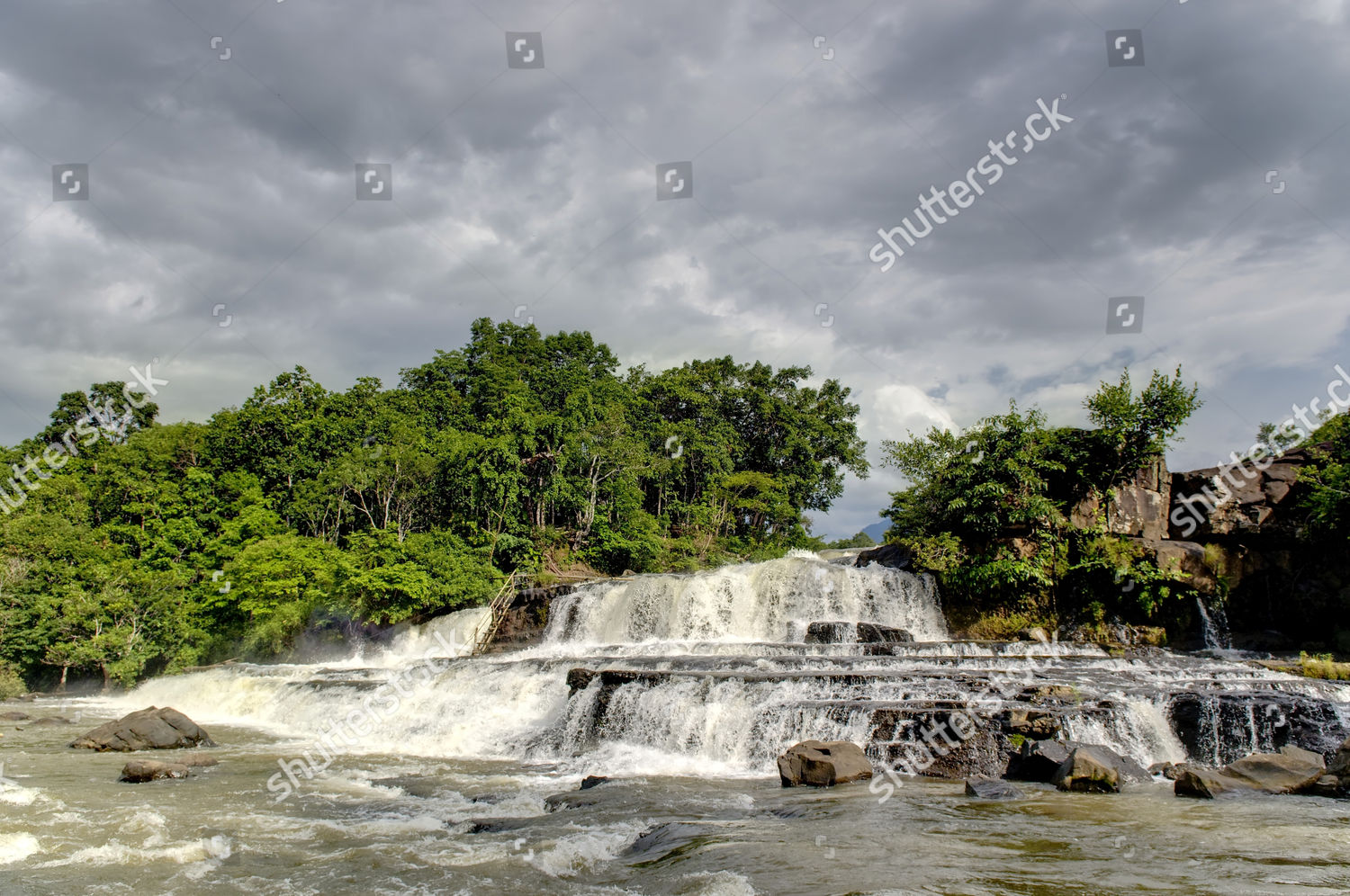 Waterfalls On Seset River Near Tadlo Editorial Stock Photo - Stock ...
