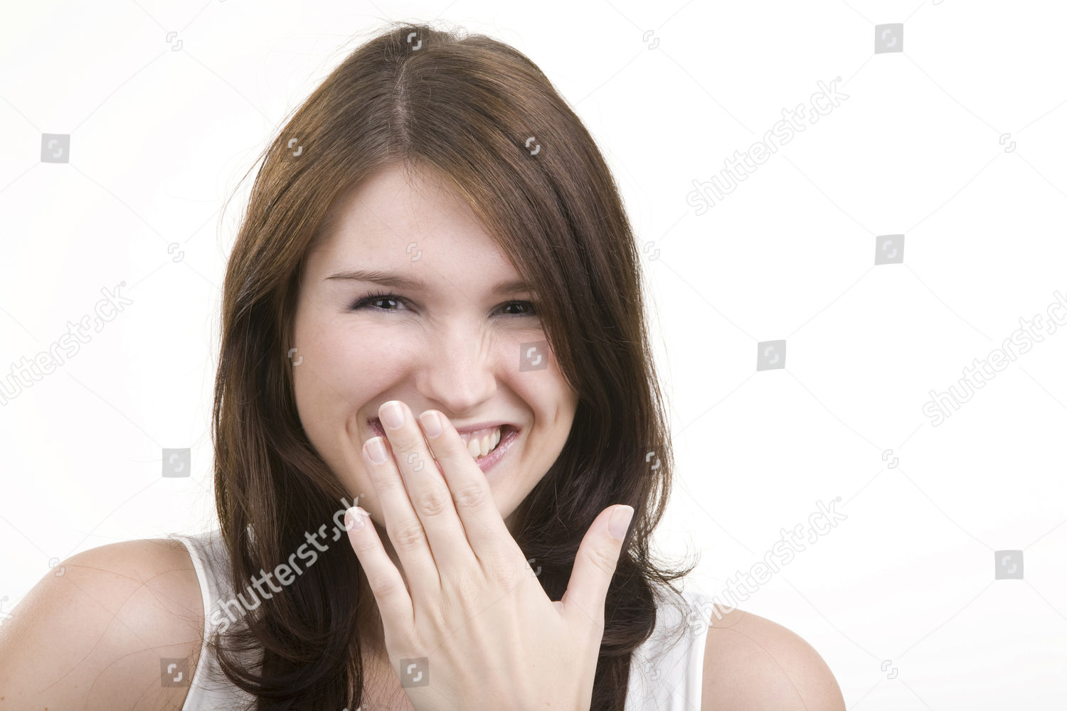 Model Released Giggling Young Woman Editorial Stock Photo - Stock Image ...