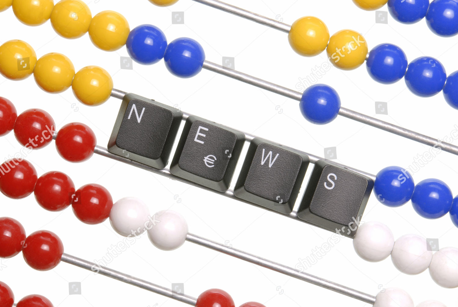 Abacus Computer Keyboard Keys Spelling Word Editorial Stock Photo ...
