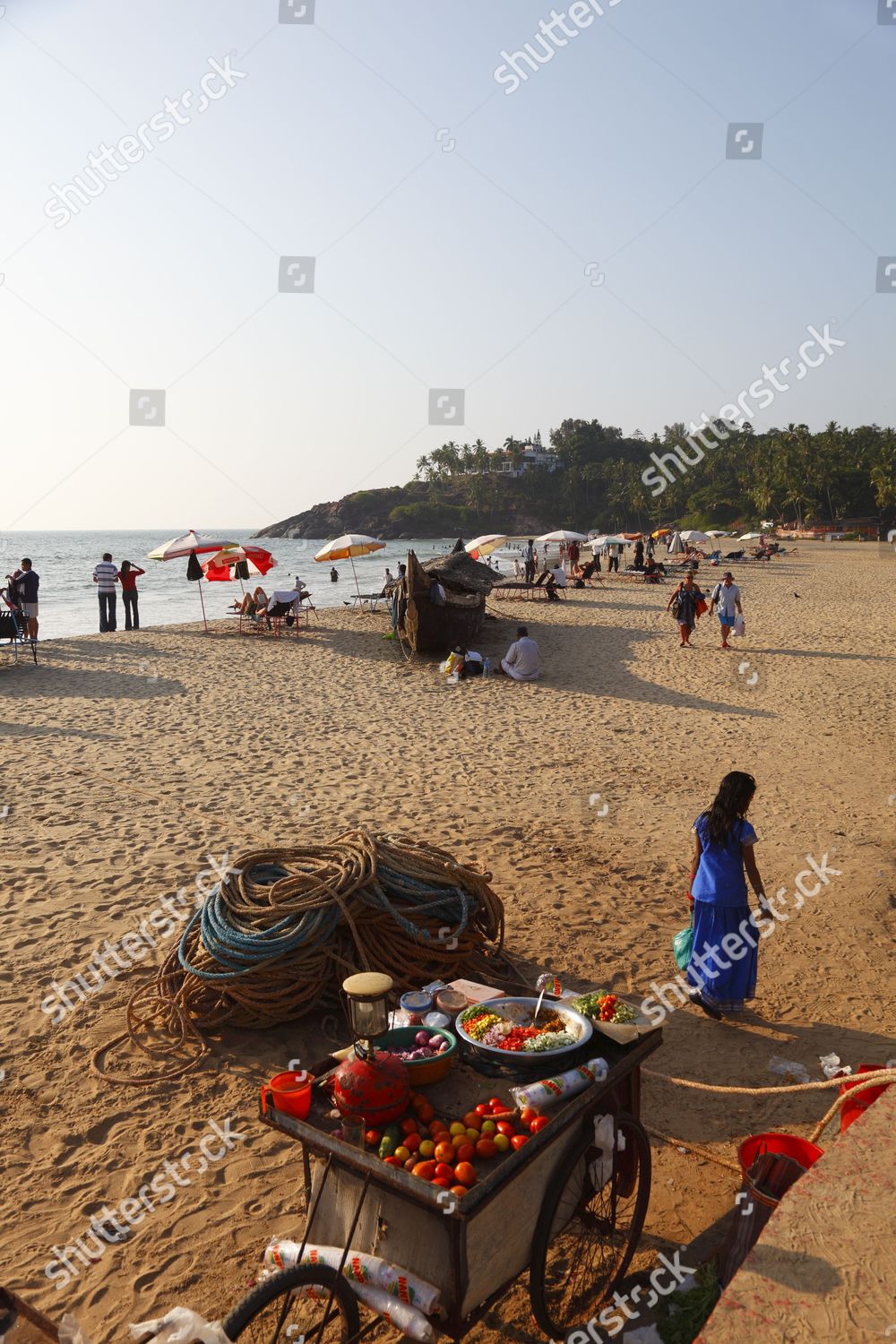 Cookshop Hawah Beach Kovalam Malabarian Coast Editorial Stock Photo ...