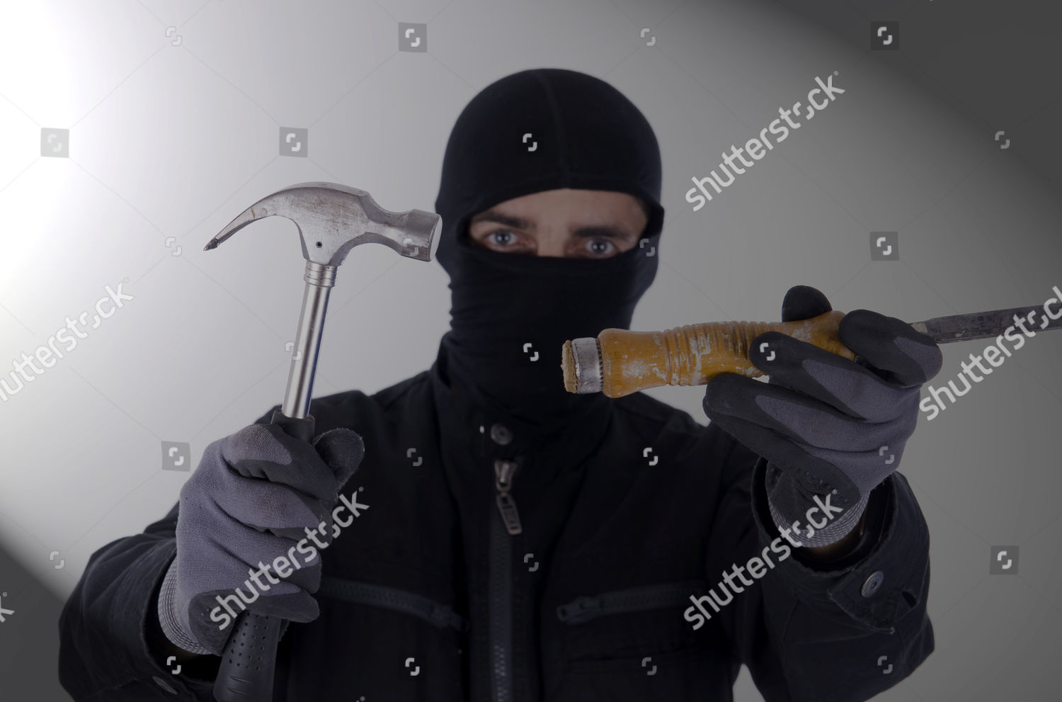 Model Released Burglar Holding Burglary Tools Editorial Stock Photo ...