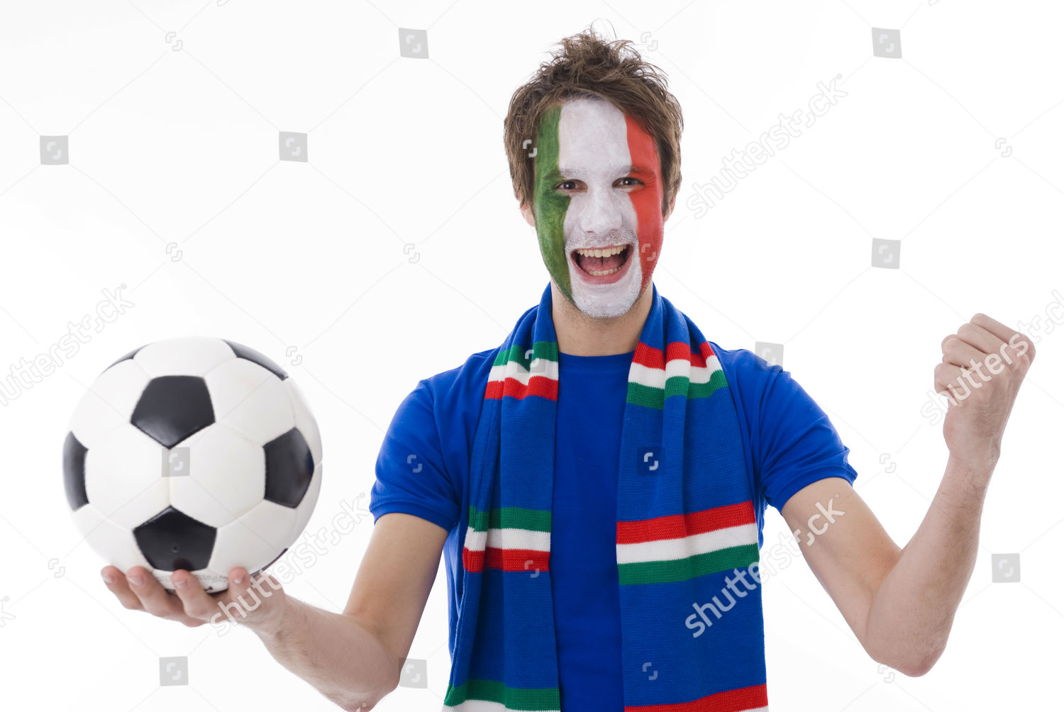 Model Released Italian Soccer Fan Editorial Stock Photo - Stock Image ...