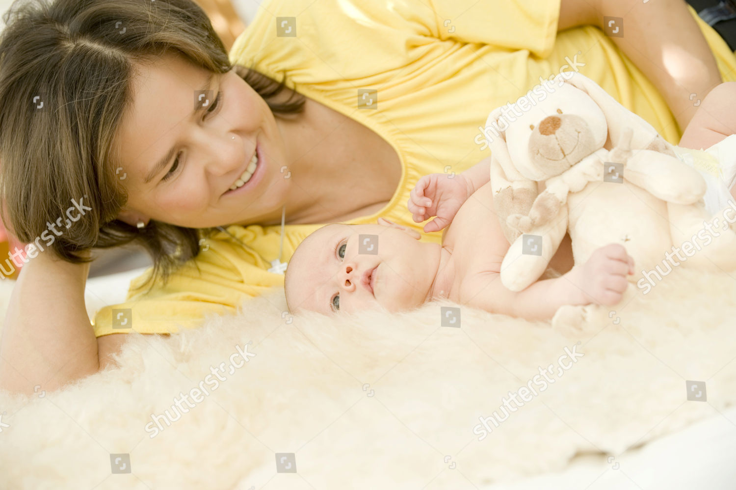 Model Released Mother Baby 1 Month Editorial Stock Photo - Stock Image ...