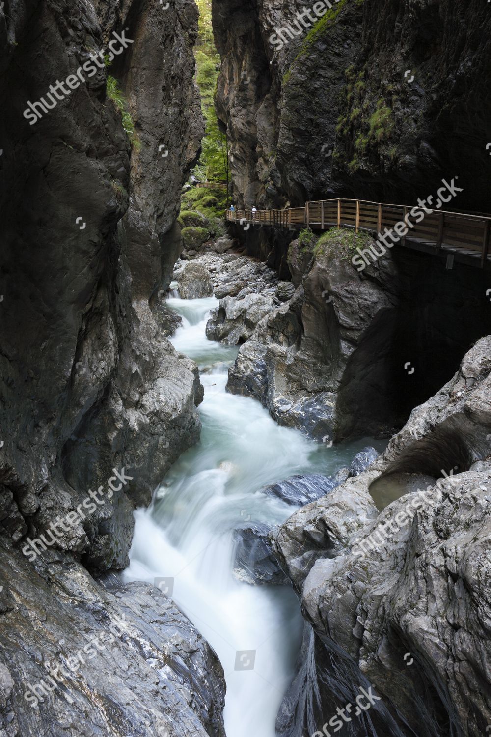 Liechtensteinklamm Gorge St Johann Im Pongau Editorial Stock Photo ...