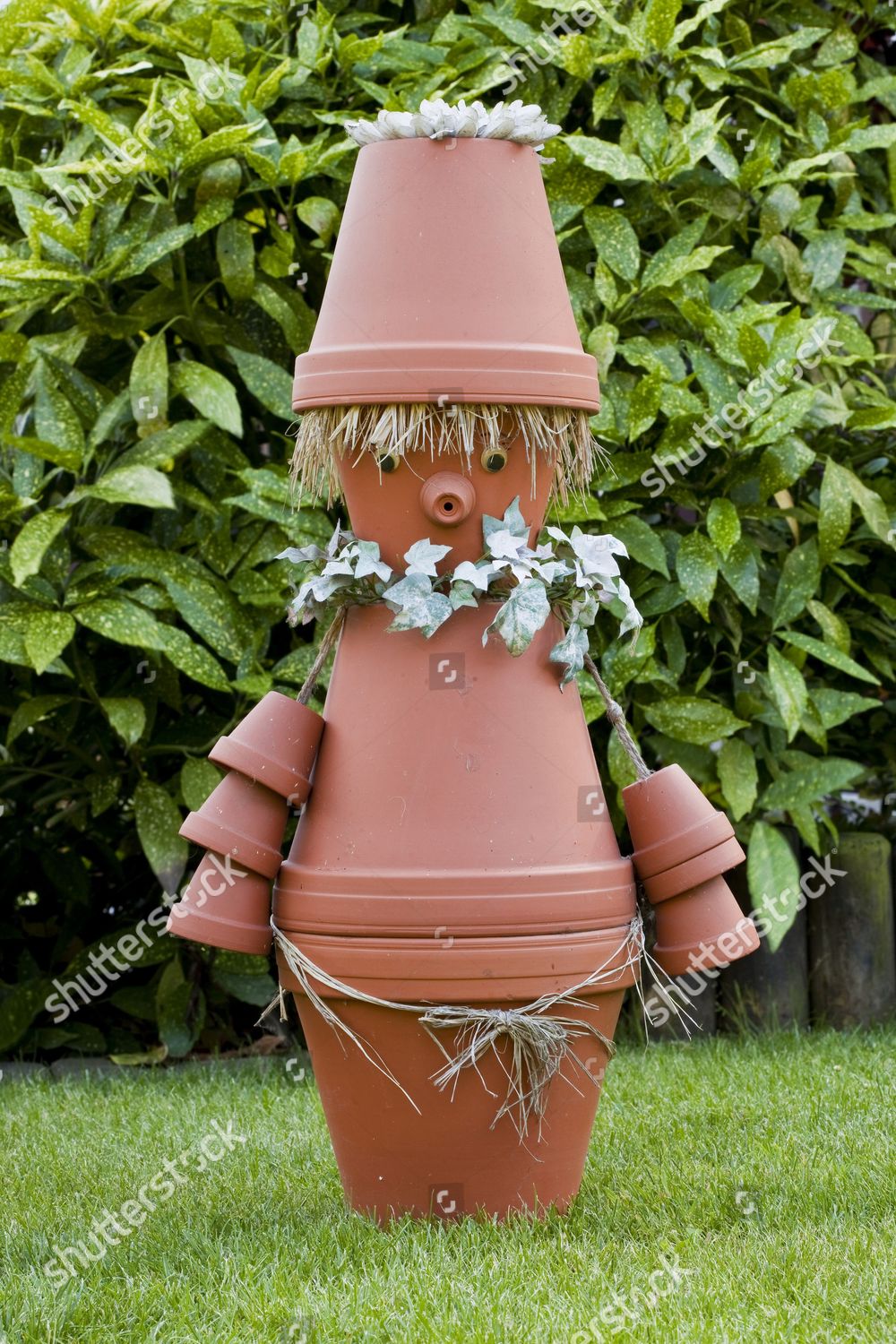 Garden Decoration Imp Made Flower Pots Editorial Stock Photo - Stock ...
