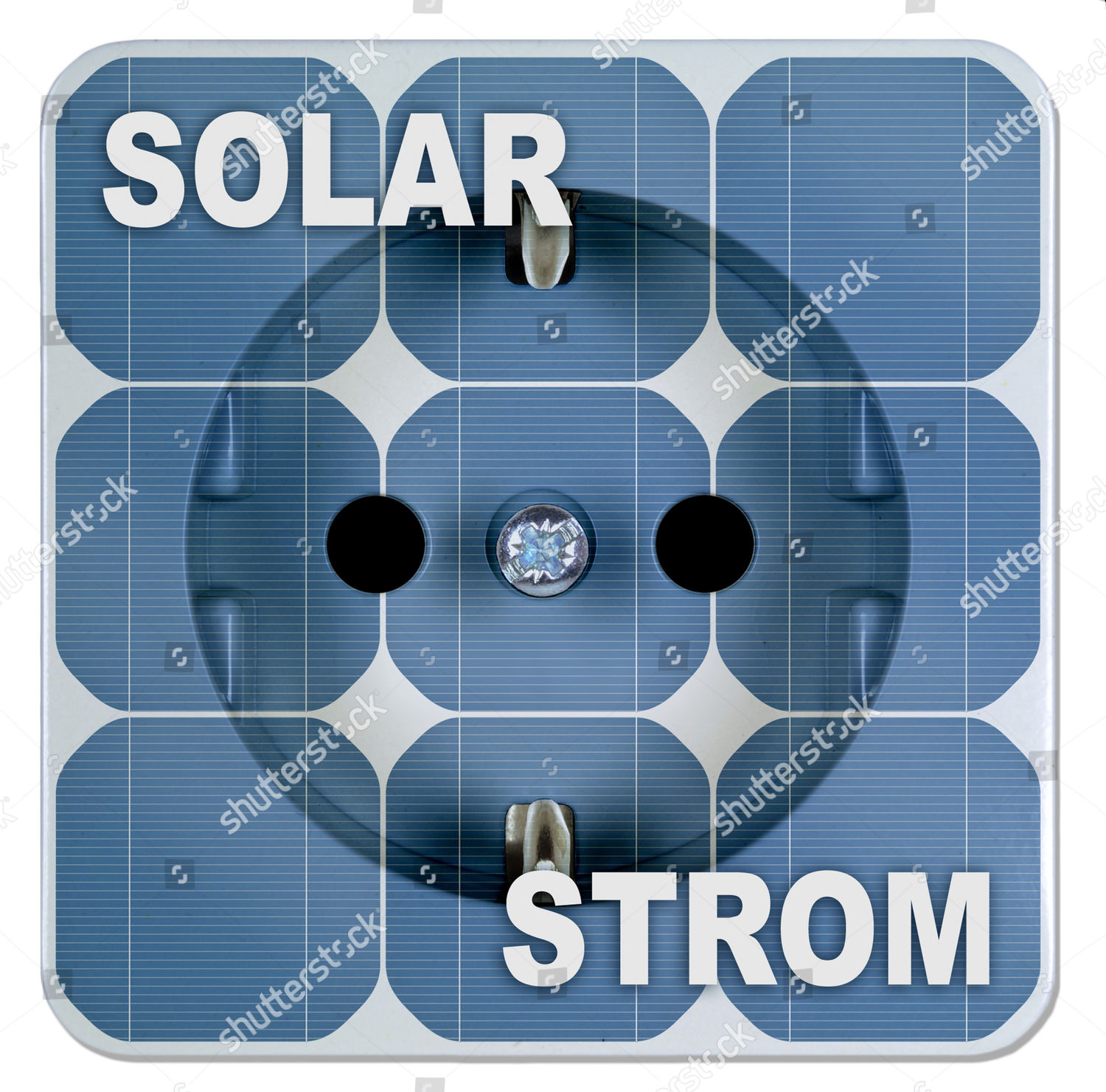 Solar Energy Solar Power Panels Outlet Editorial Stock Photo - Stock ...