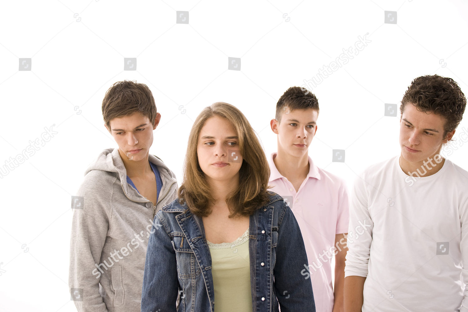 Model Released Portrait Group Three Boys Editorial Stock Photo - Stock ...