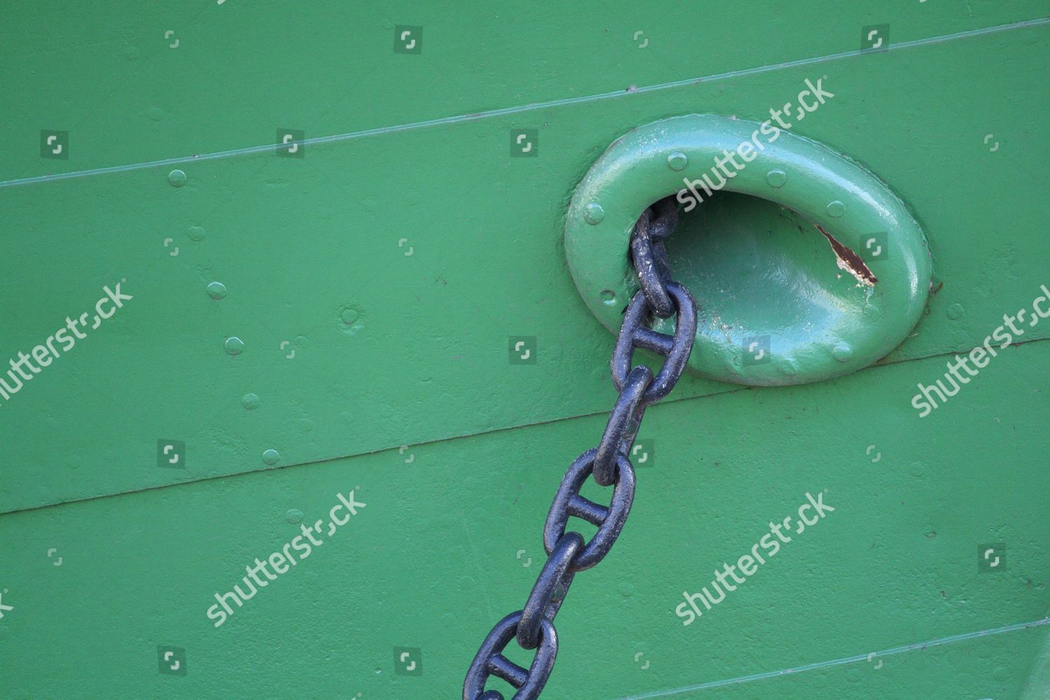 Ship Hull Anchor Chain Hawsehole Editorial Stock Photo - Stock Image ...