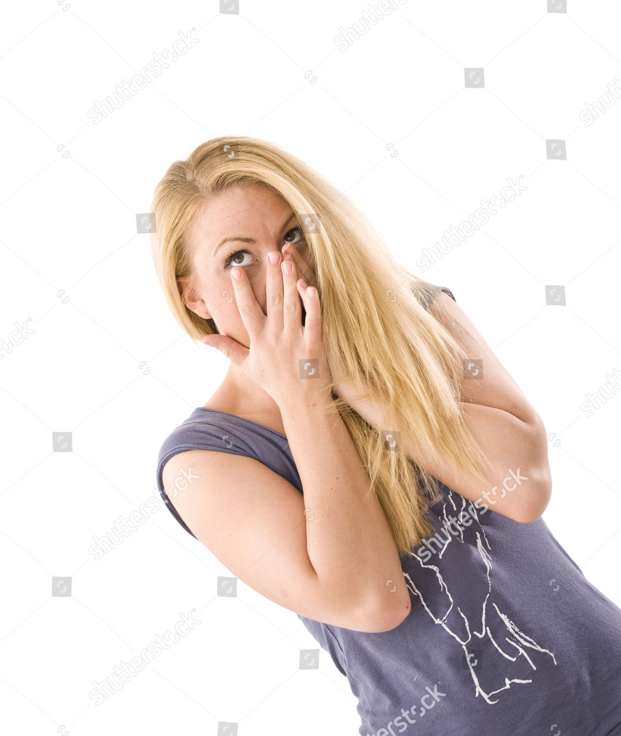Model Released Portrait Crying Blonde Woman Editorial Stock Photo ...