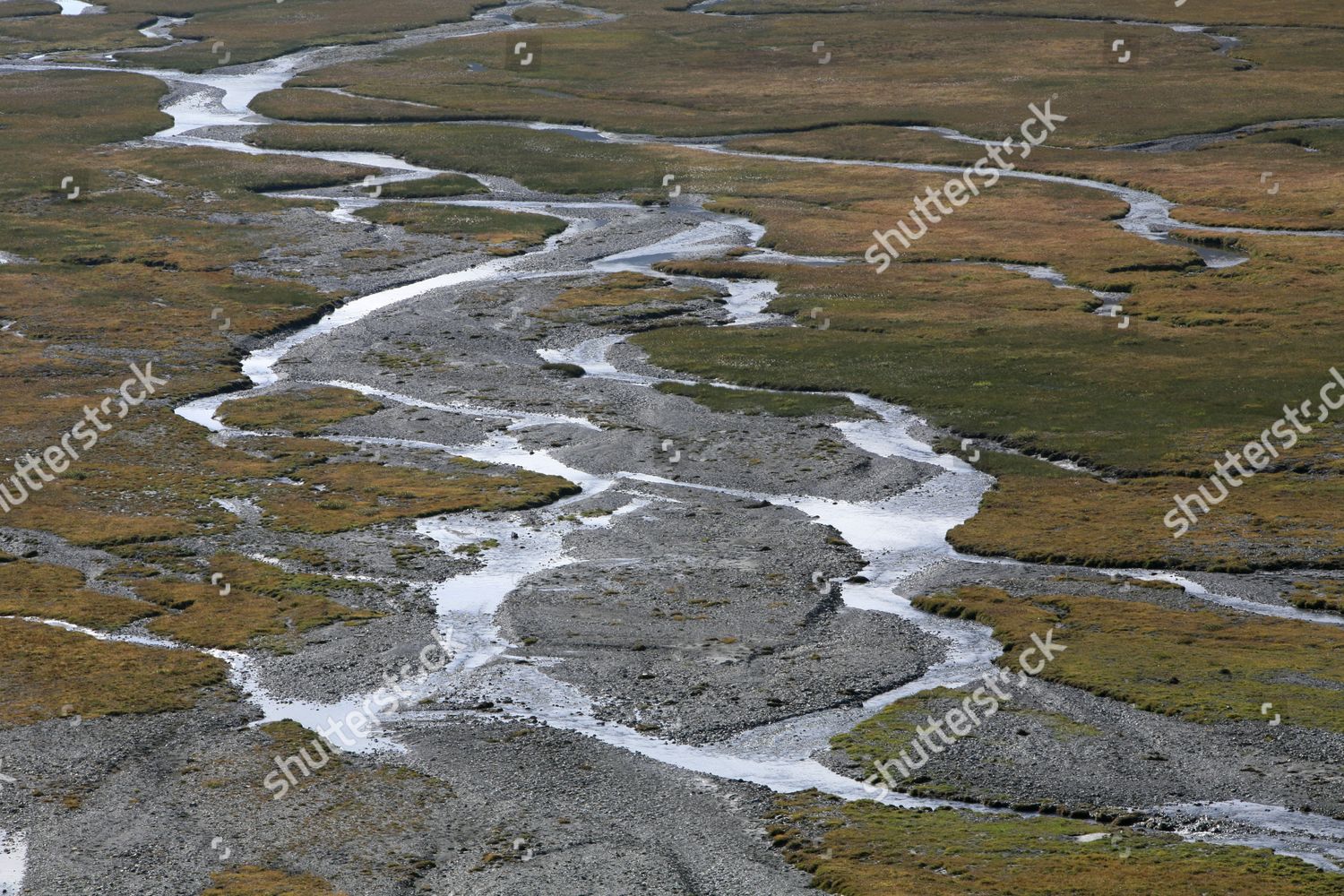 Flood Plain Meandering Glacial River Unesco Editorial Stock Photo ...