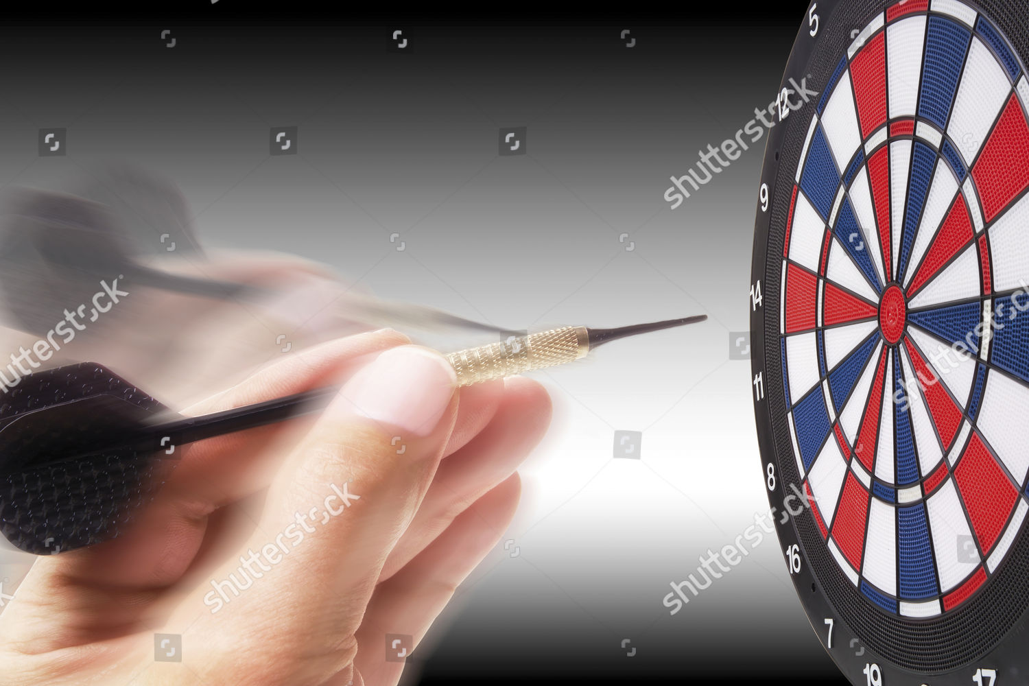 Model Released Hand Aiming Dart Dartboard Editorial Stock Photo - Stock ...