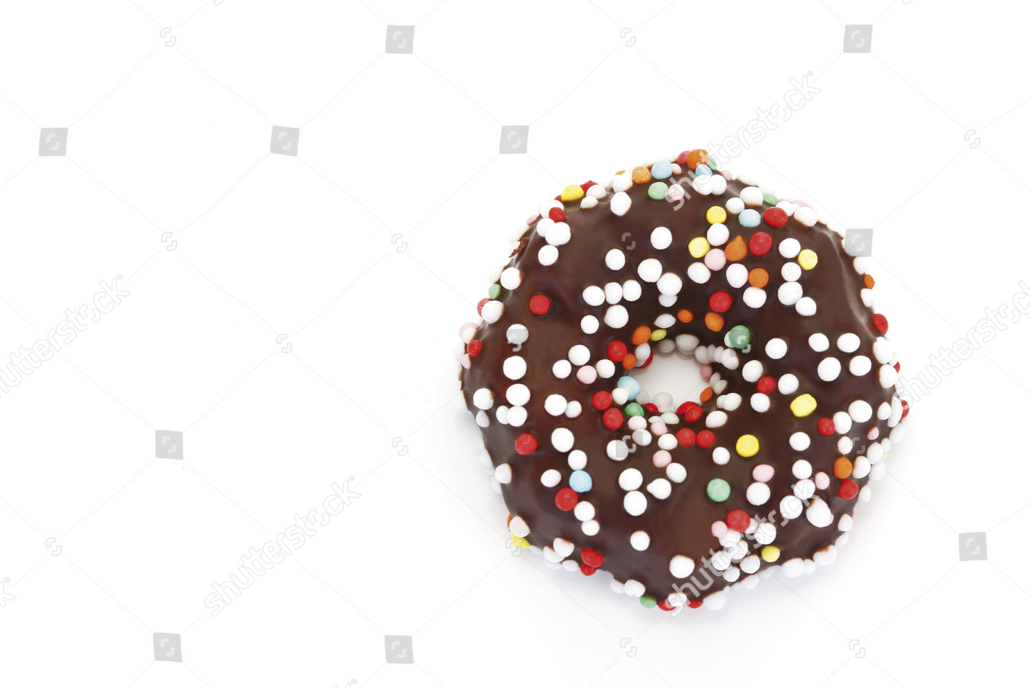 Fudge Ring Covered Chocolate Sprinkles Hundredsandthousands Editorial ...