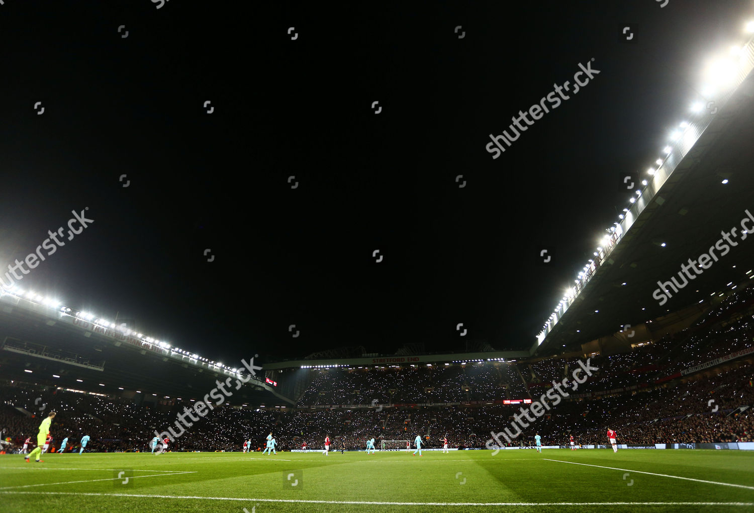 Fans Light Stadium Their Mobile Phones Editorial Stock Photo - Stock ...