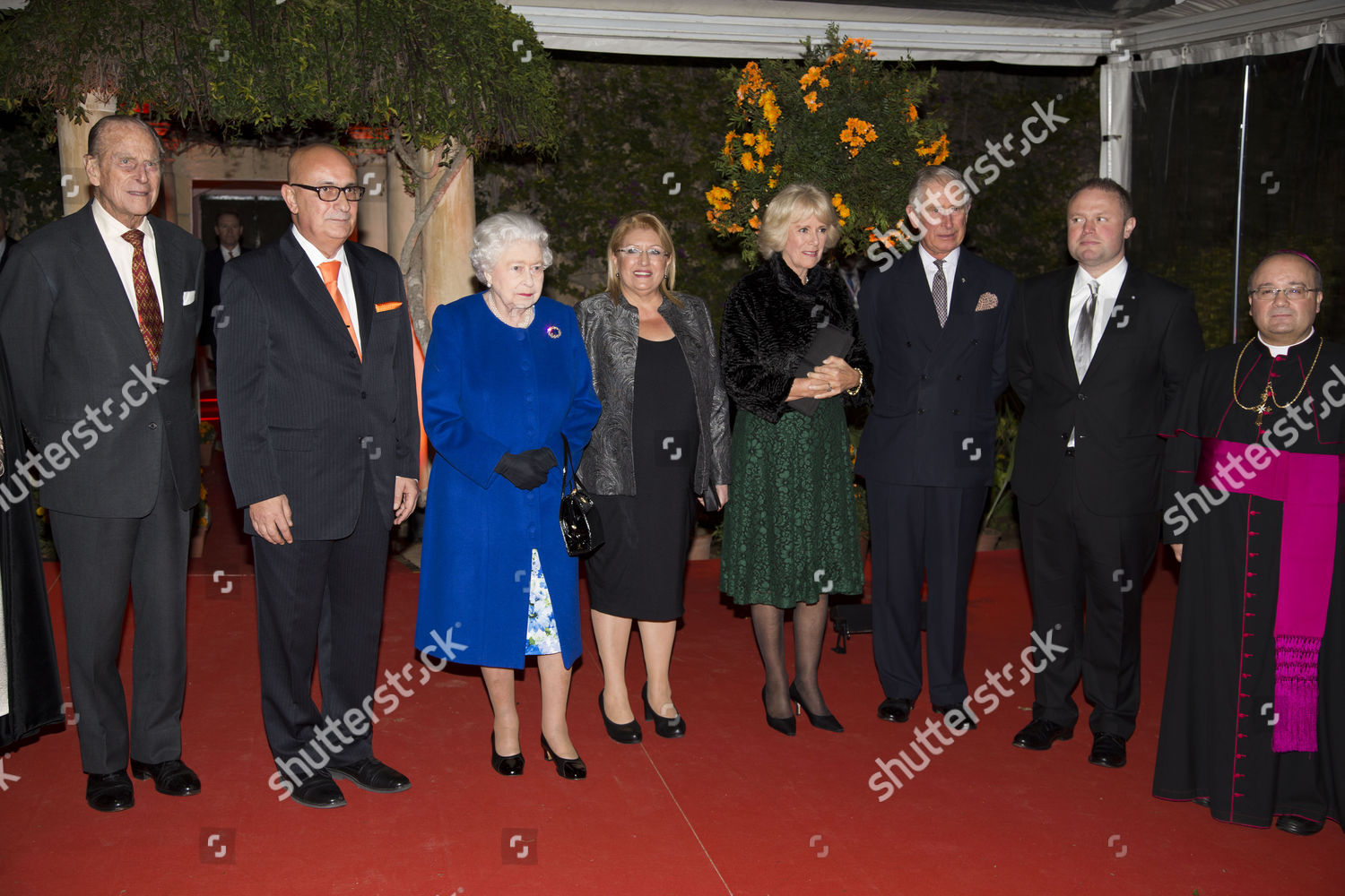 Prince Philip Edgar Preca Queen Elizabeth Editorial Stock Photo - Stock ...