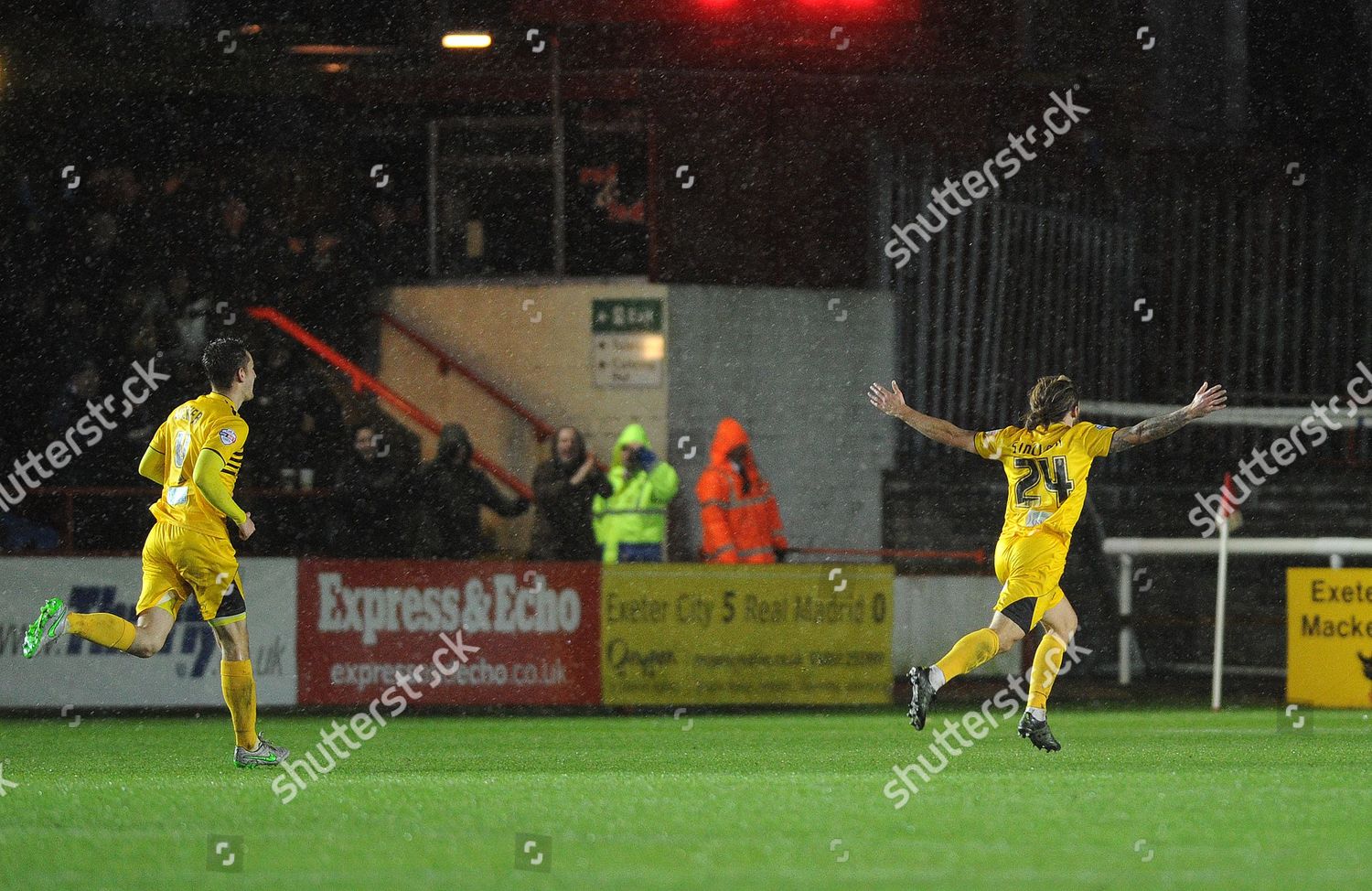 Stuart Sinclair Bristol Rovers Celebrates His Editorial Stock Photo ...