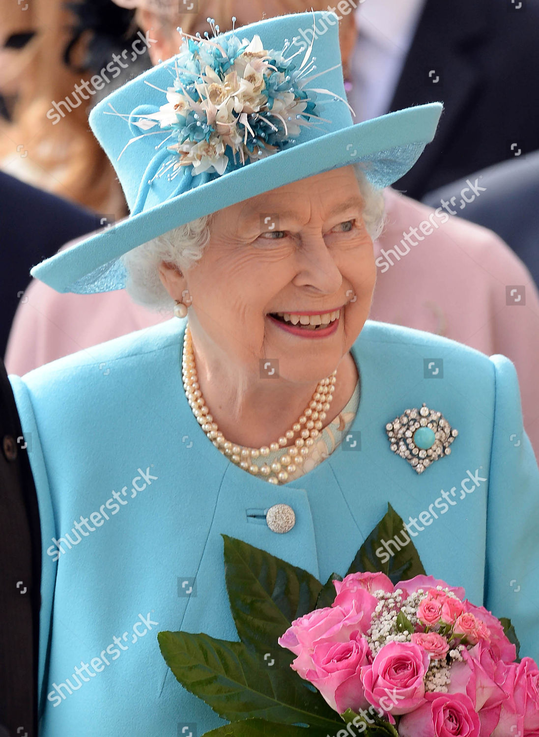 Queen Elizabeth Ii Arrivea Customs Wharf Editorial Stock Photo - Stock ...