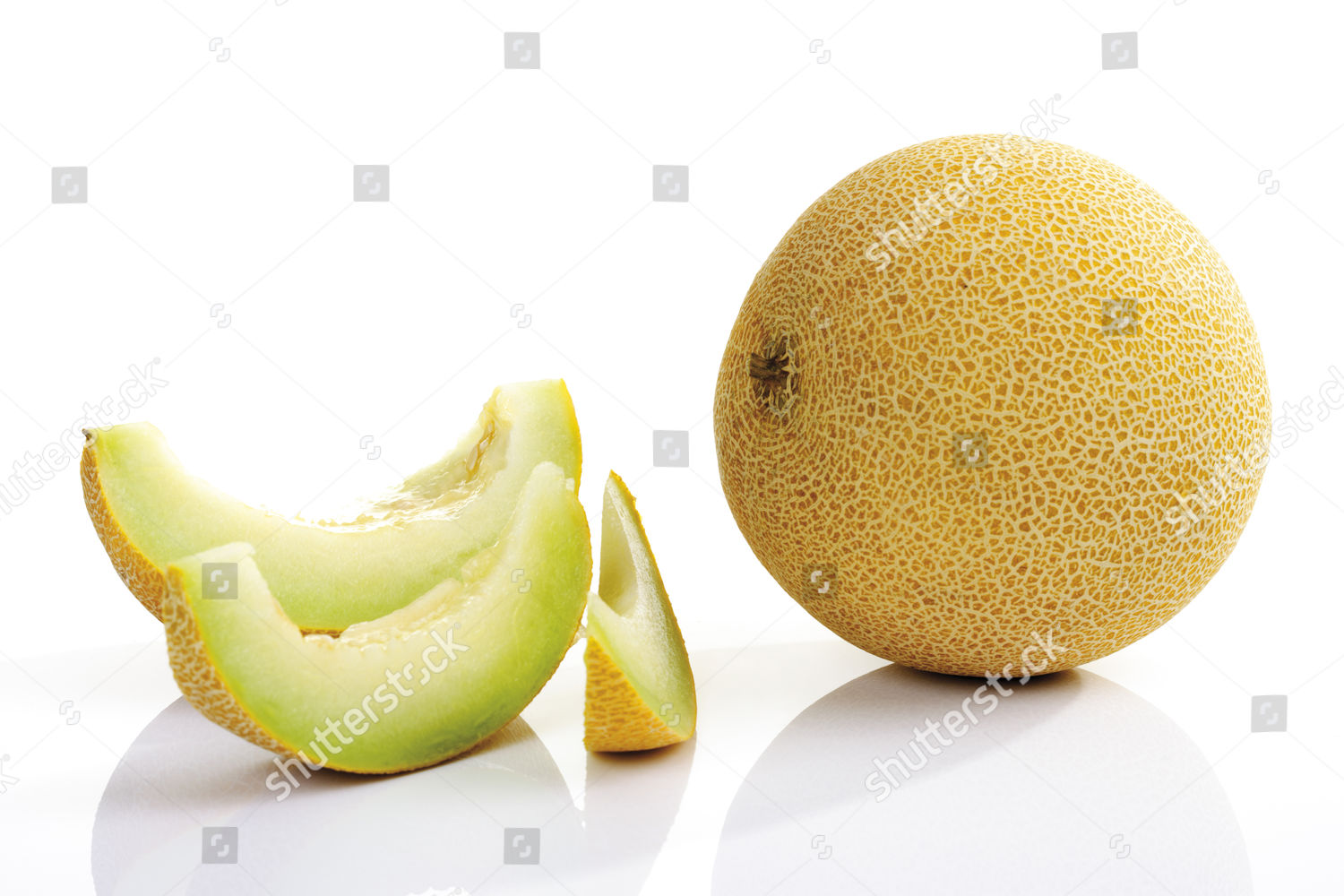 Galia Melon Cucumis Melo Var Reticulatus Editorial Stock Photo - Stock ...
