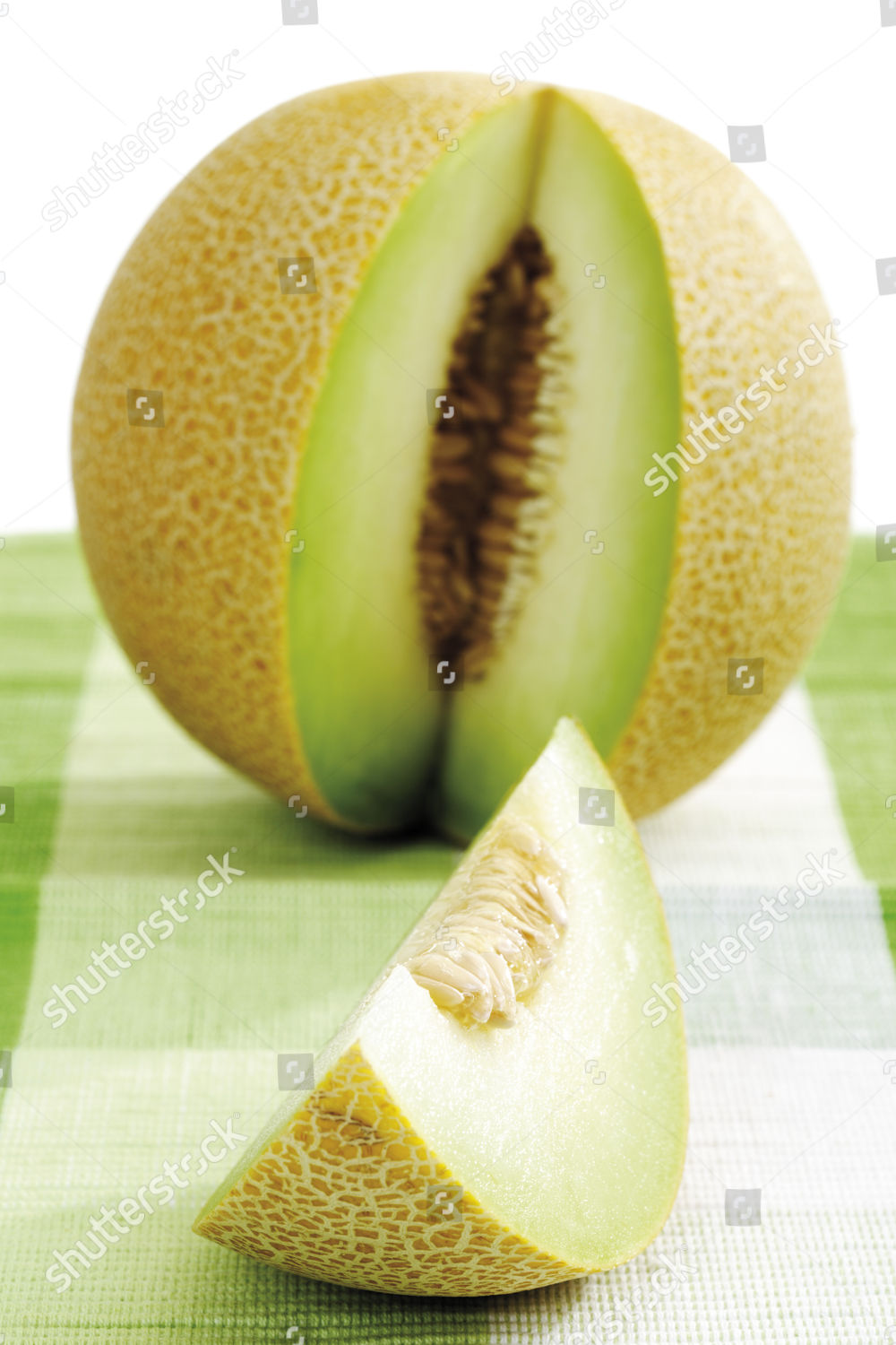 Galia Melon Cucumis Melo Var Reticulatus Editorial Stock Photo - Stock ...