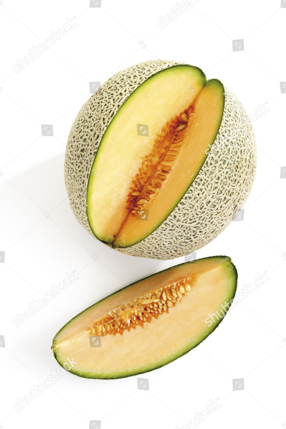 Galia Melon Cucumis Melo Var Reticulatus Editorial Stock Photo - Stock ...