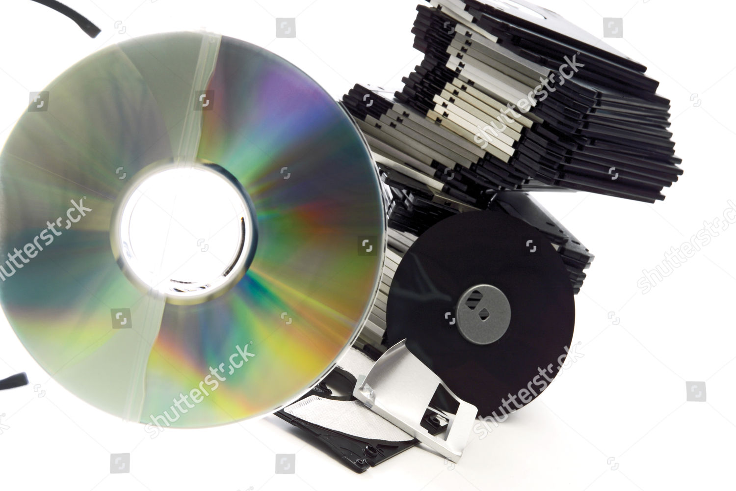 Stack Cds Floppy Disks Editorial Stock Photo - Stock Image | Shutterstock