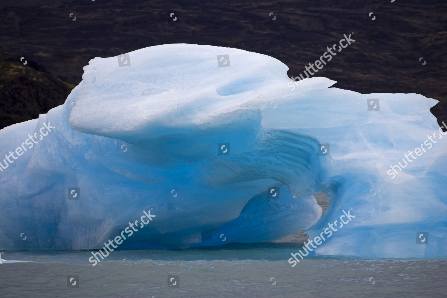 Iceberg Cave Lake Lago Argentino National Editorial Stock Photo - Stock ...