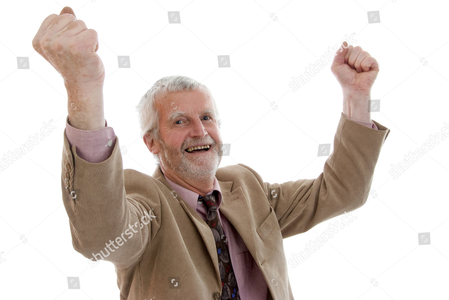 Model Released Jubilating Older Man Editorial Stock Photo - Stock Image ...
