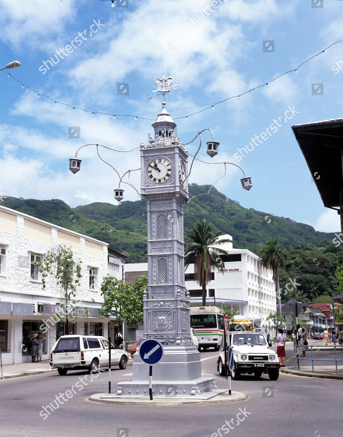 Clock Tower Victoria Mahe Seychelles Editorial Stock Photo - Stock ...