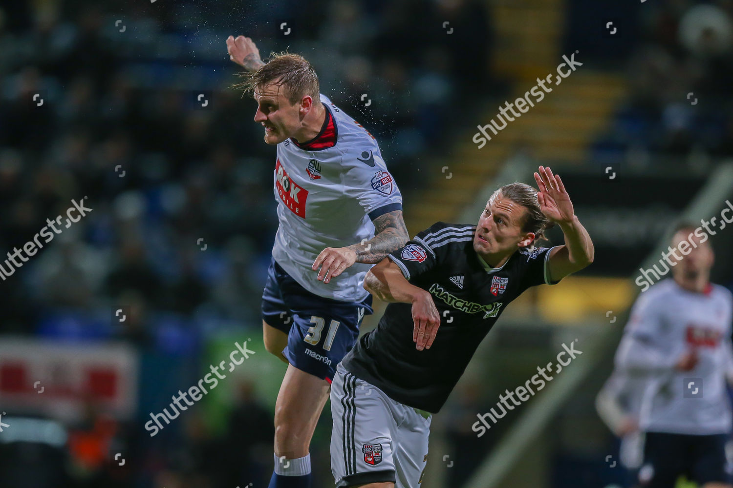 Bolton Wanderers Defender David Wheater Outjumps Editorial Stock Photo ...