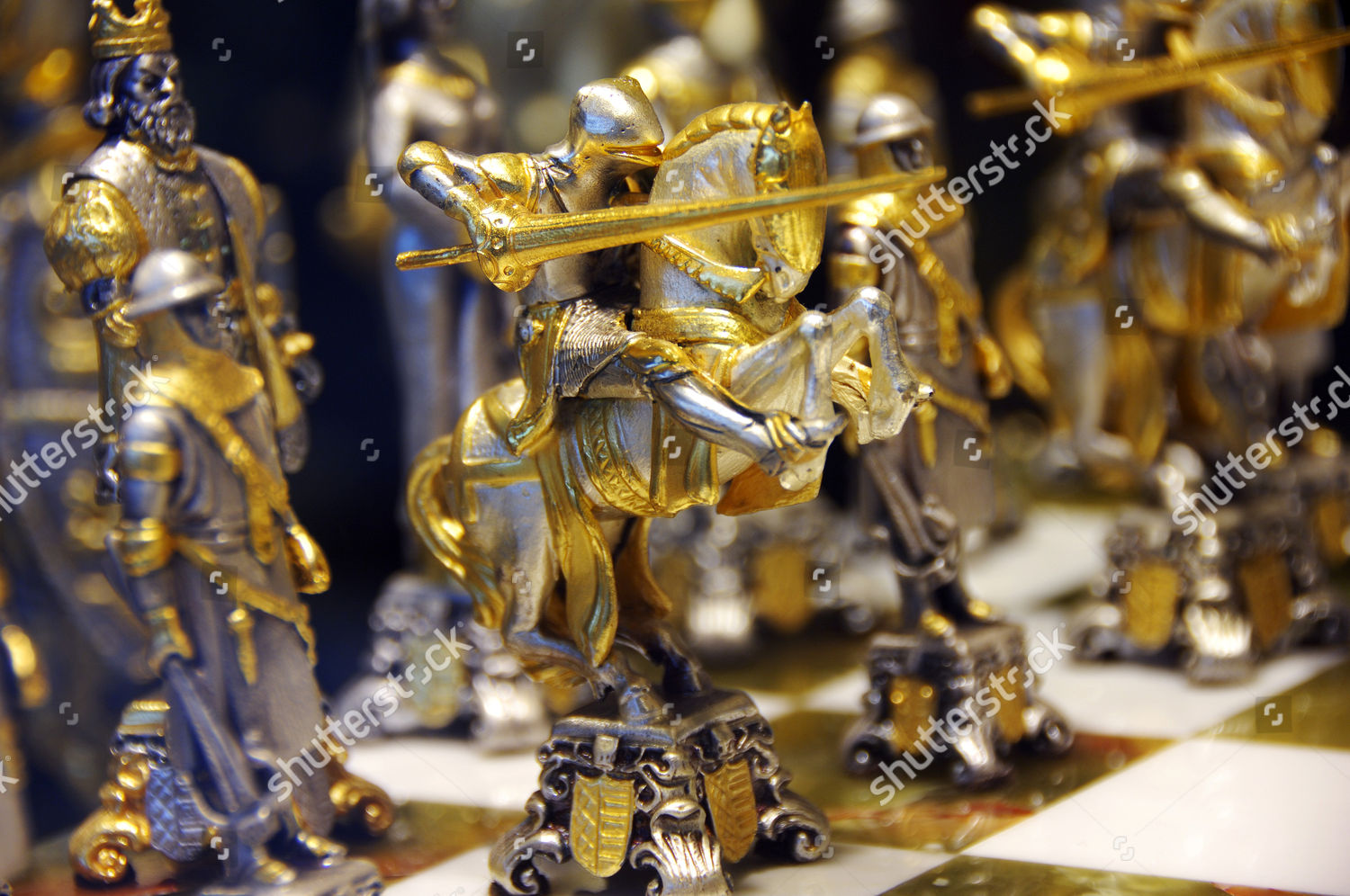 Chess Figures Chess Pawn Knight Rider Editorial Stock Photo - Stock ...
