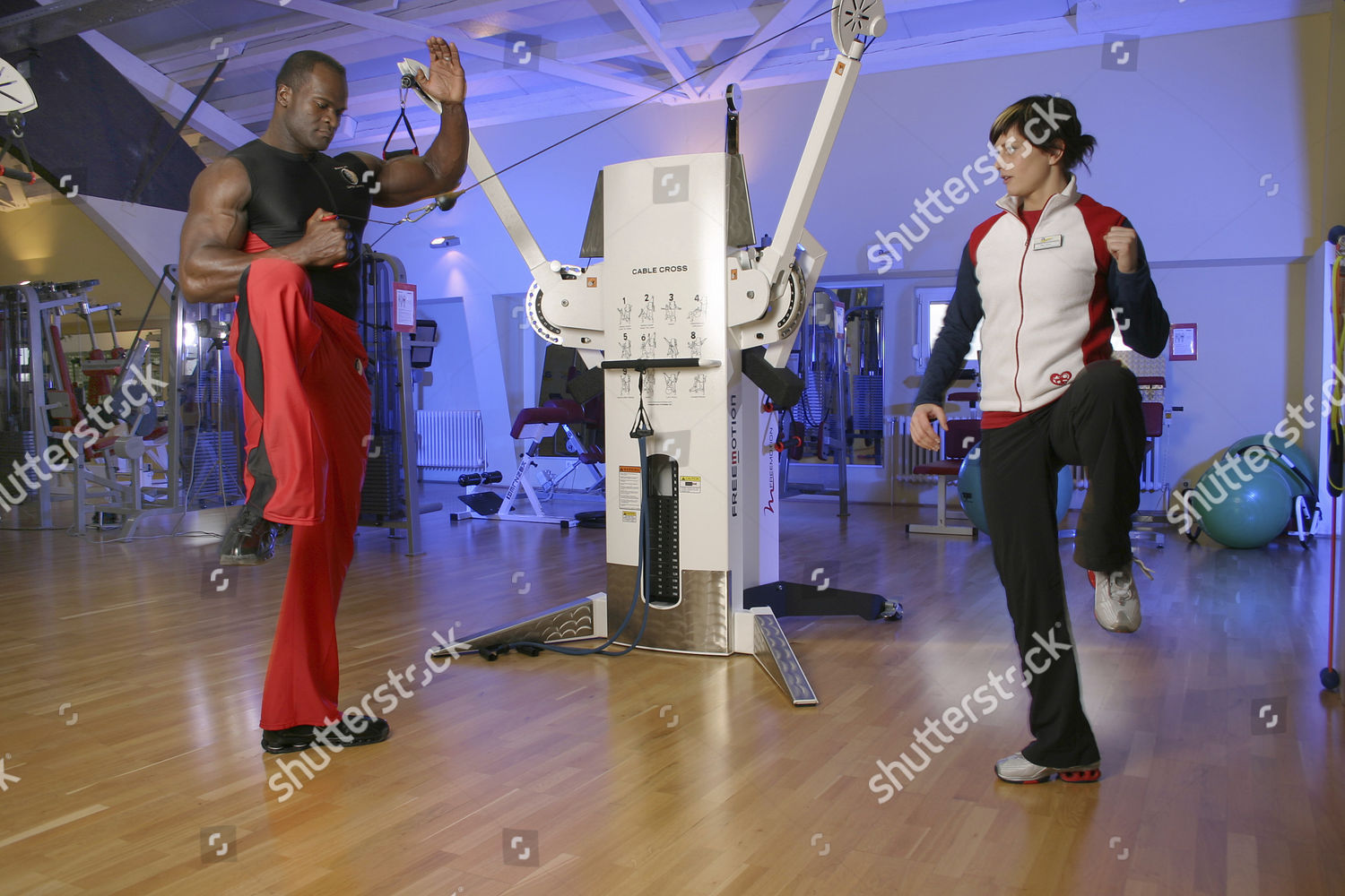 Model Released Personal Trainer Coaching Young Editorial Stock Photo ...